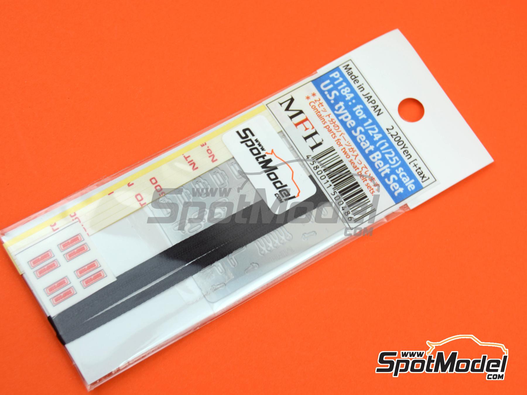 Model Factory Hiro P1184: Seatbelts 1/24 scale - U.S. Type Simpson ...