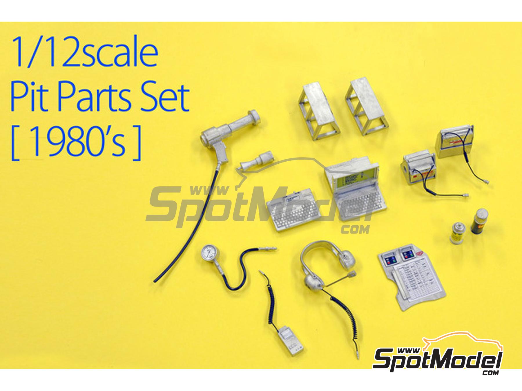 Model Factory Hiro P1225: Detail 1/12 scale - Pit Parts Set (1980's ...