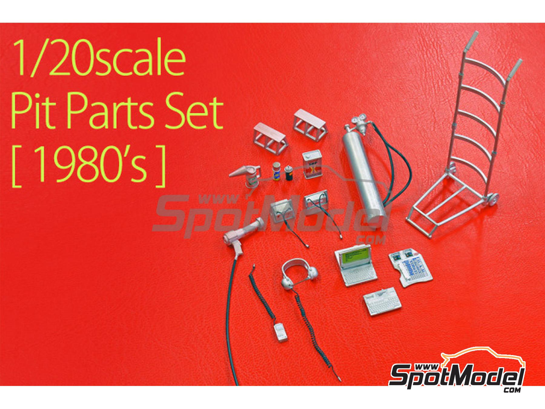 Model Factory Hiro P1226: Detail 1/20 scale - Pit Parts Set (1980's ...