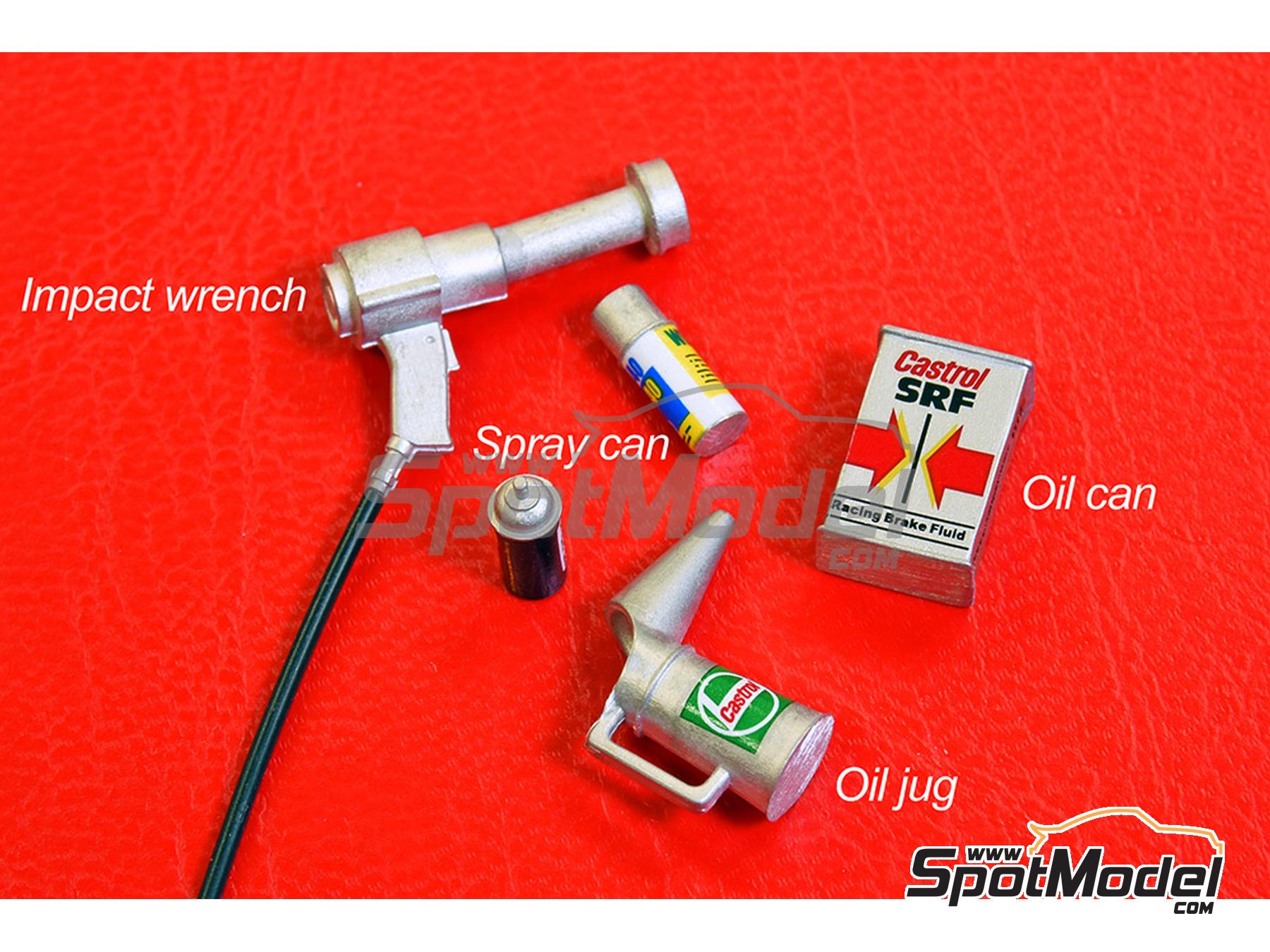 Model Factory Hiro P1226: Detail 1/20 scale - Pit Parts Set (1980's ...