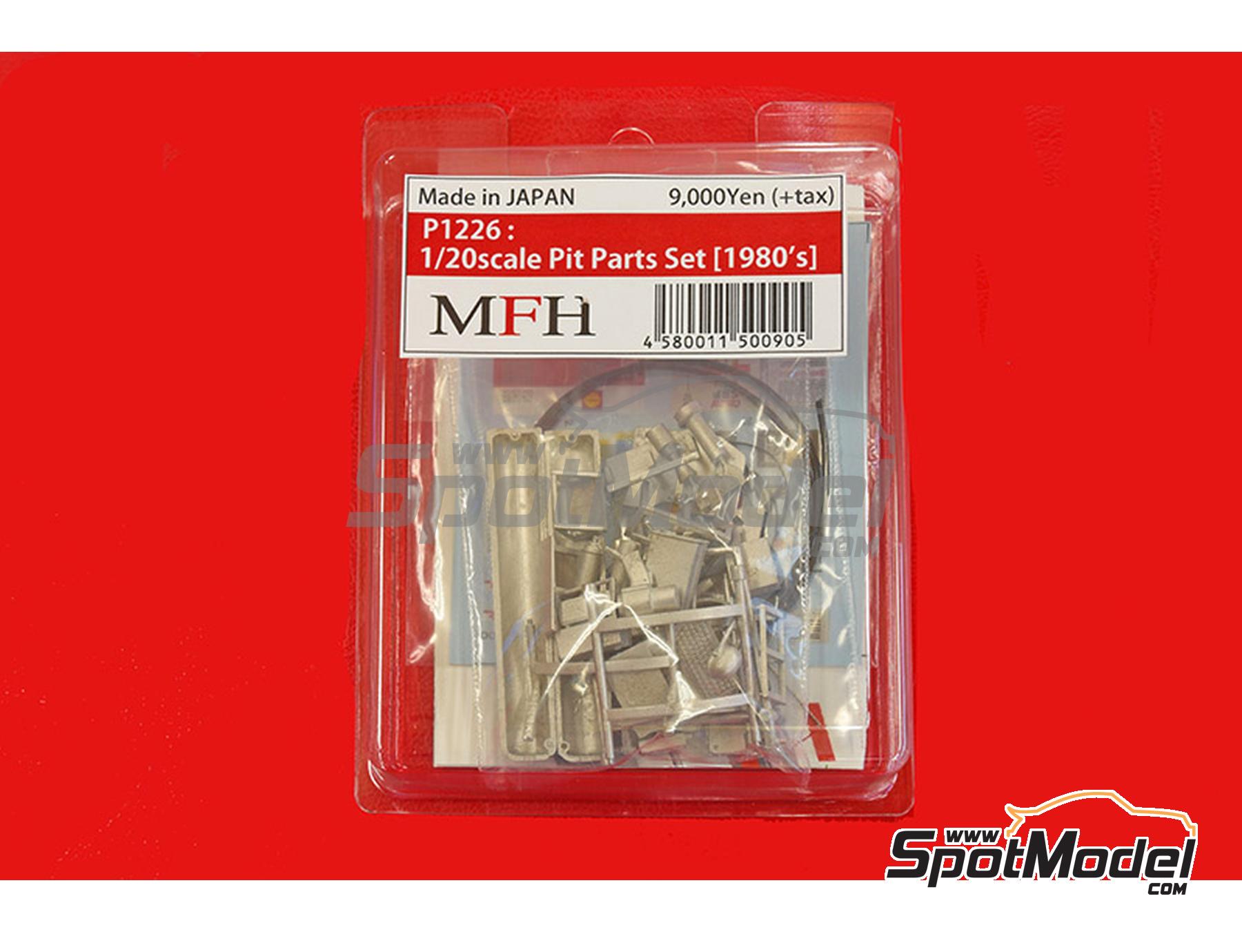 Model Factory Hiro P1226: Detail 1/20 scale - Pit Parts Set (1980's ...