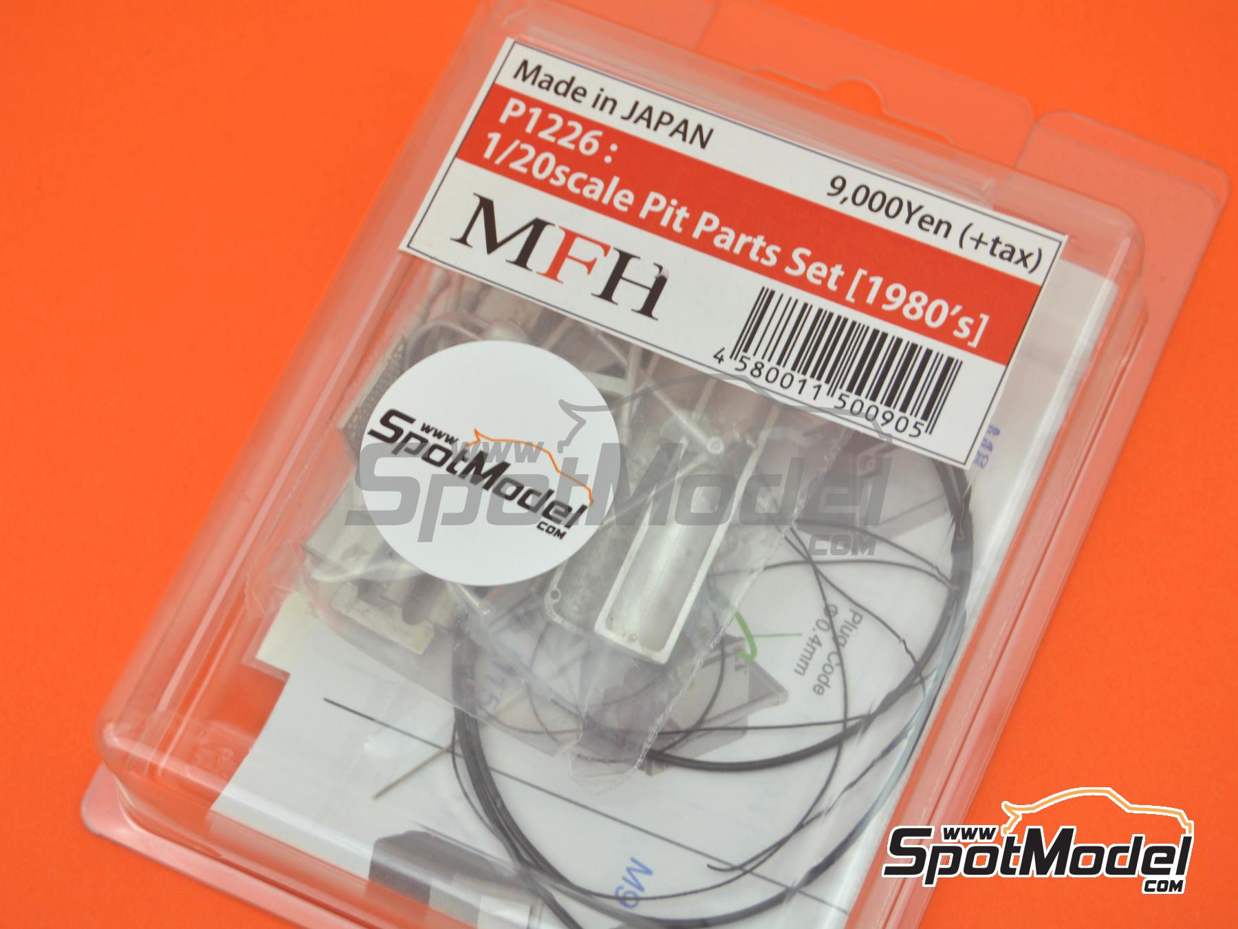 Model Factory Hiro P1226: Detail 1/20 scale - Pit Parts Set (1980's ...