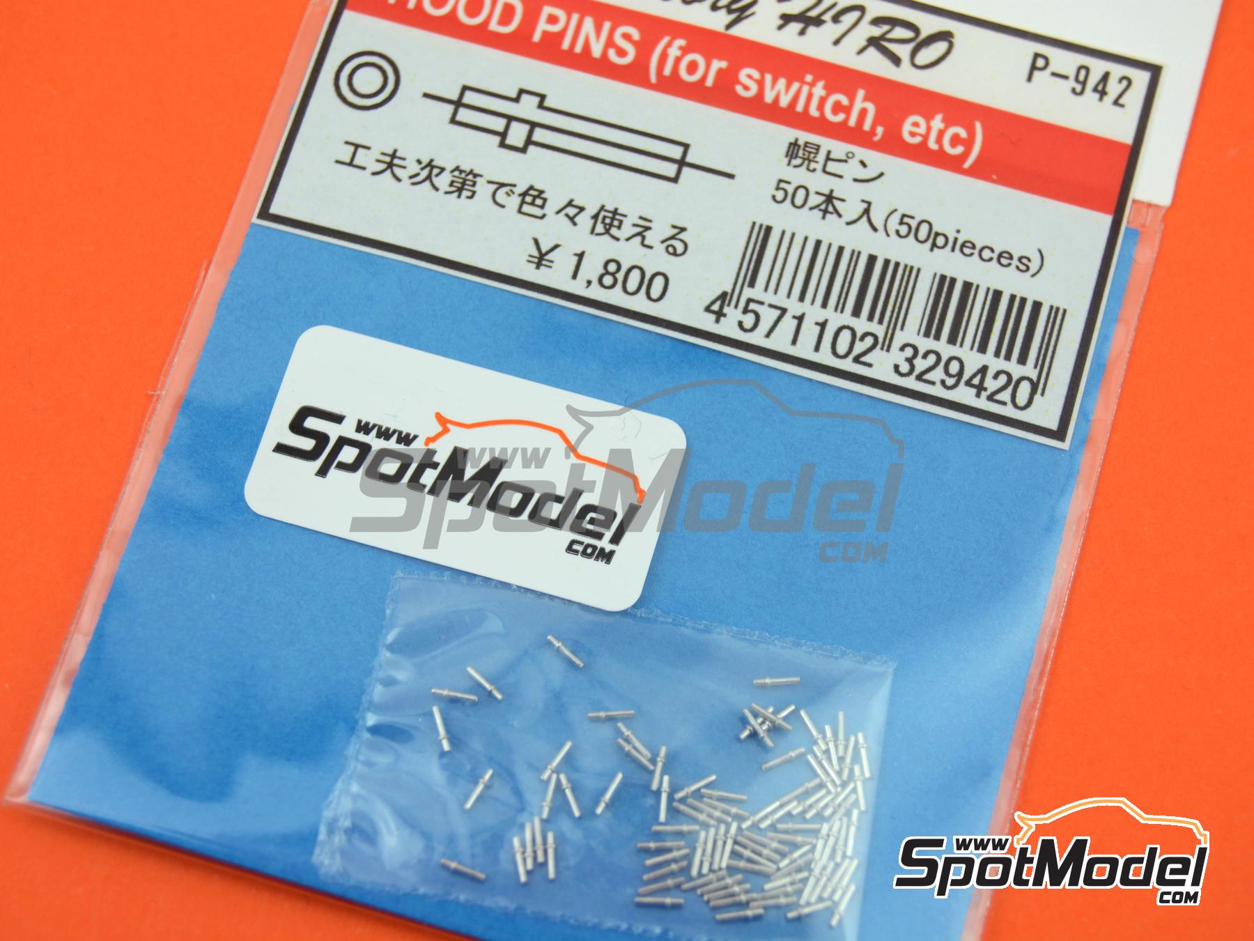 Model Factory Hiro P942: Detail - Hood pins for cables - 50 units (ref ...