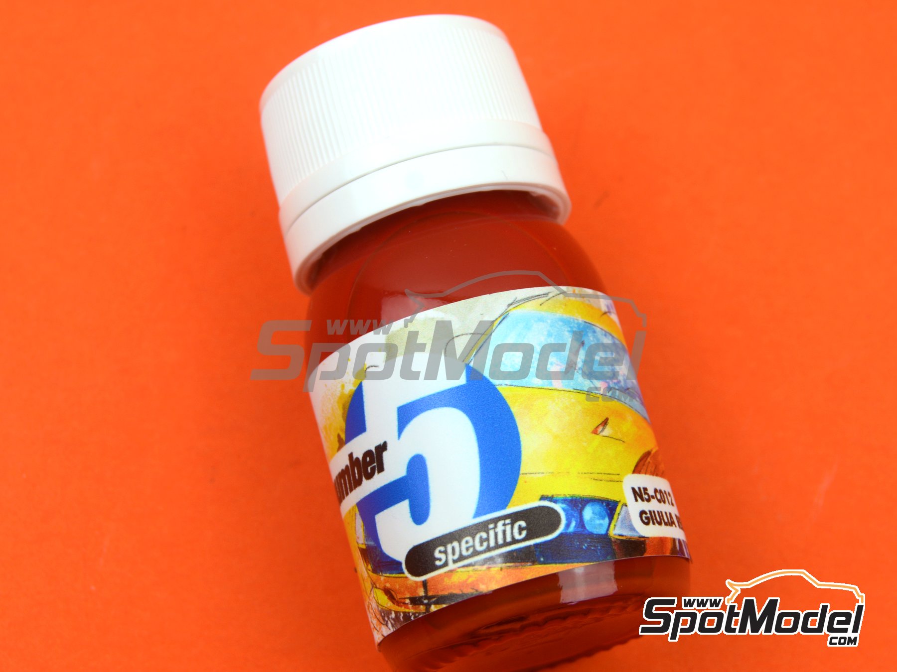 Number Five N5-C012: Paint for airbrush Giulia Red 1 x 30ml for Italeri ...