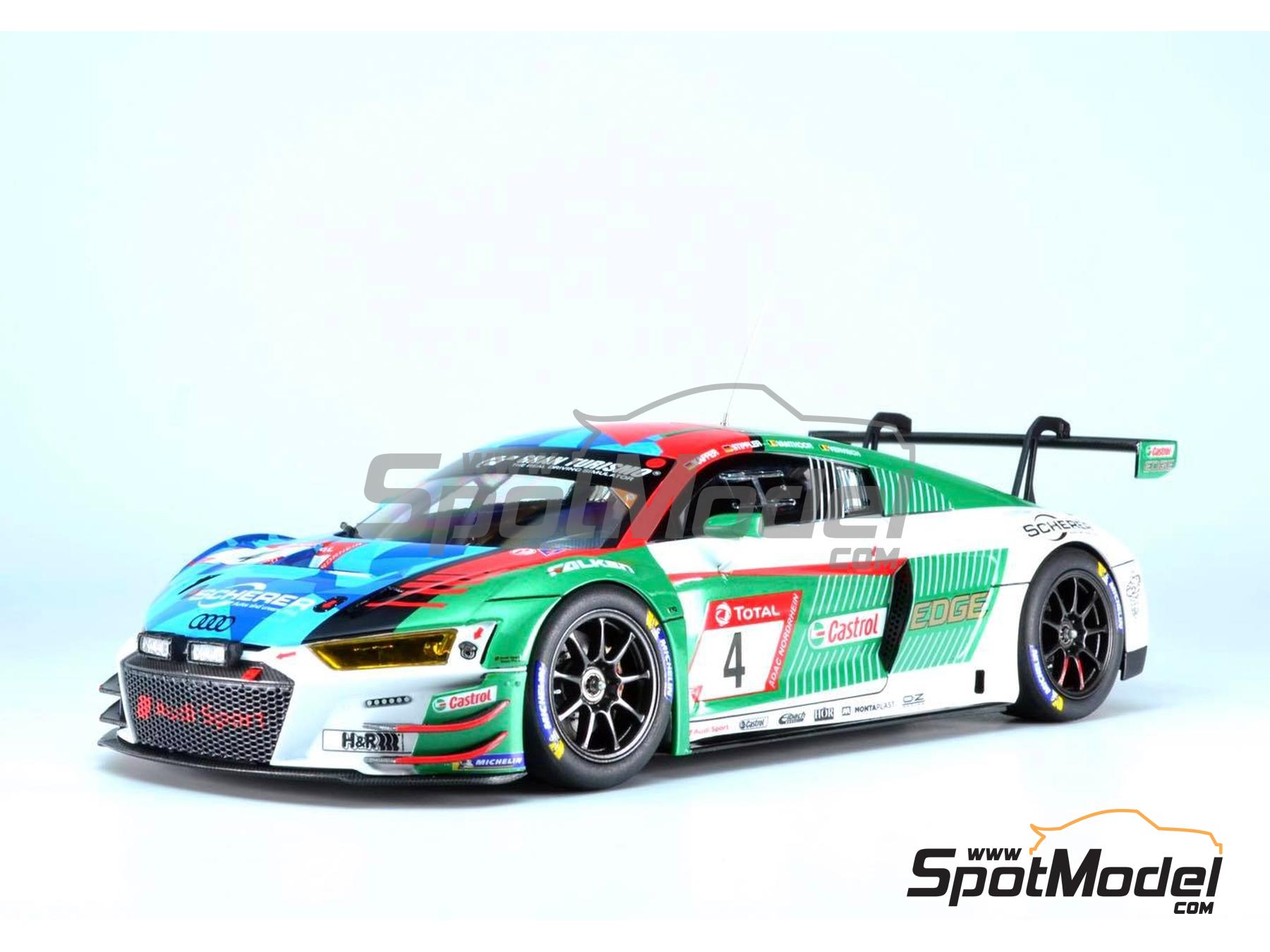 Nunu PN24026: Car scale model kit 1/24 scale - Audi R8 LMS GT3 Evo Phoenix Team sponsored by ...