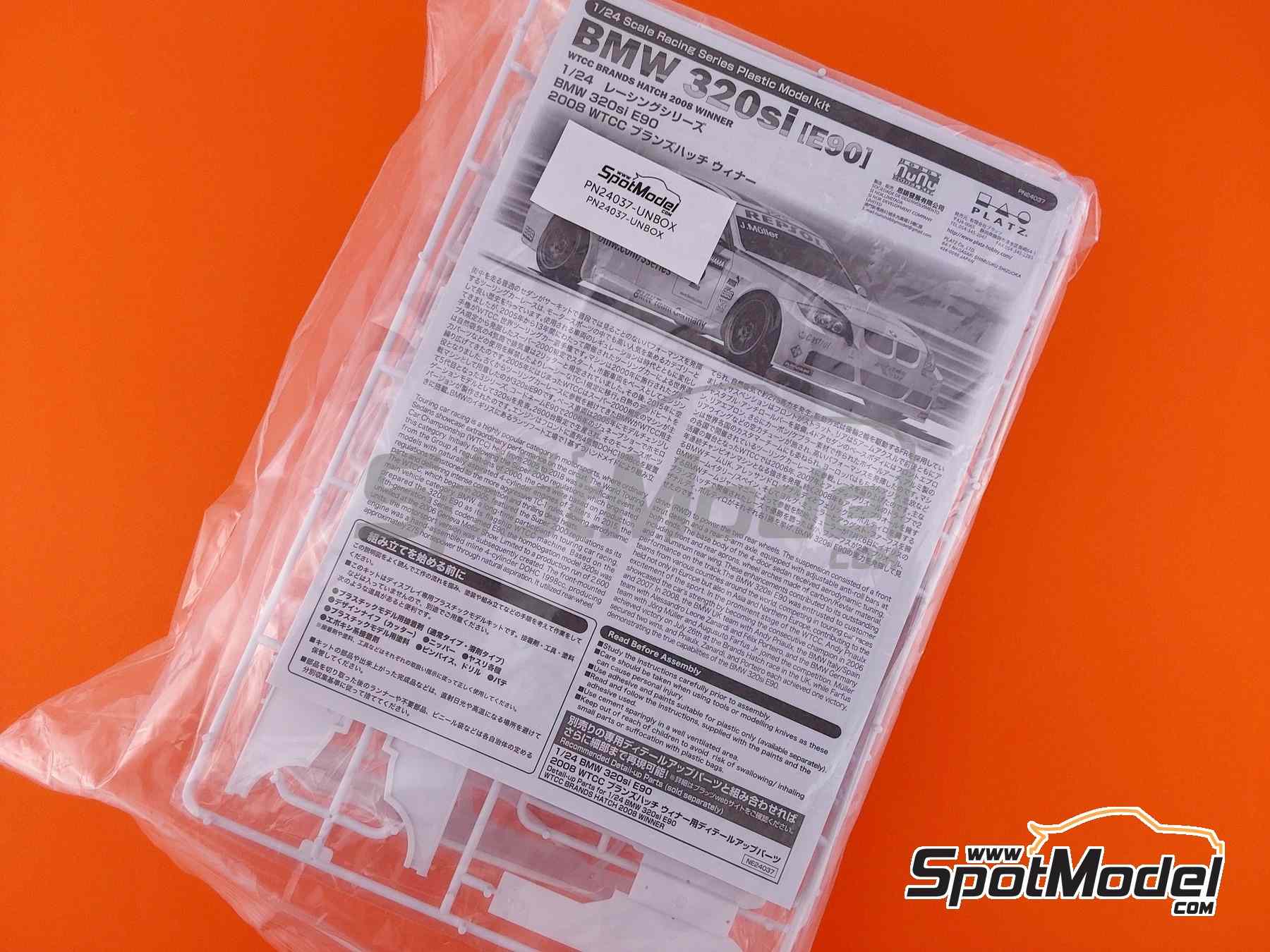 Nunu PN24037-UNBOX: Car scale model kit 1/24 scale - BMW 320si E90 2008 ...