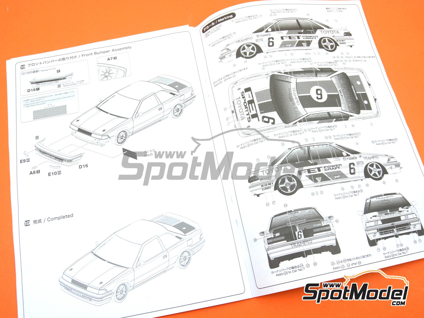 Nunu PN24039: Car scale model kit 1/24 scale - Toyota Corolla Levin ...