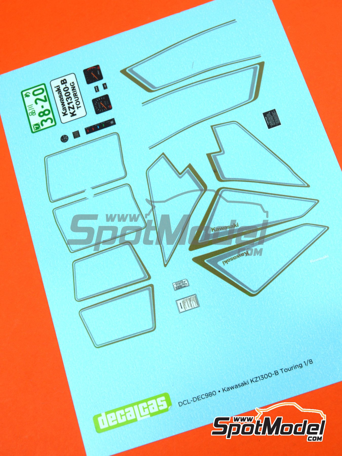 Print Lab Decals DCL-DEC980: Marking / livery 1/8 scale - Kawasaki ...