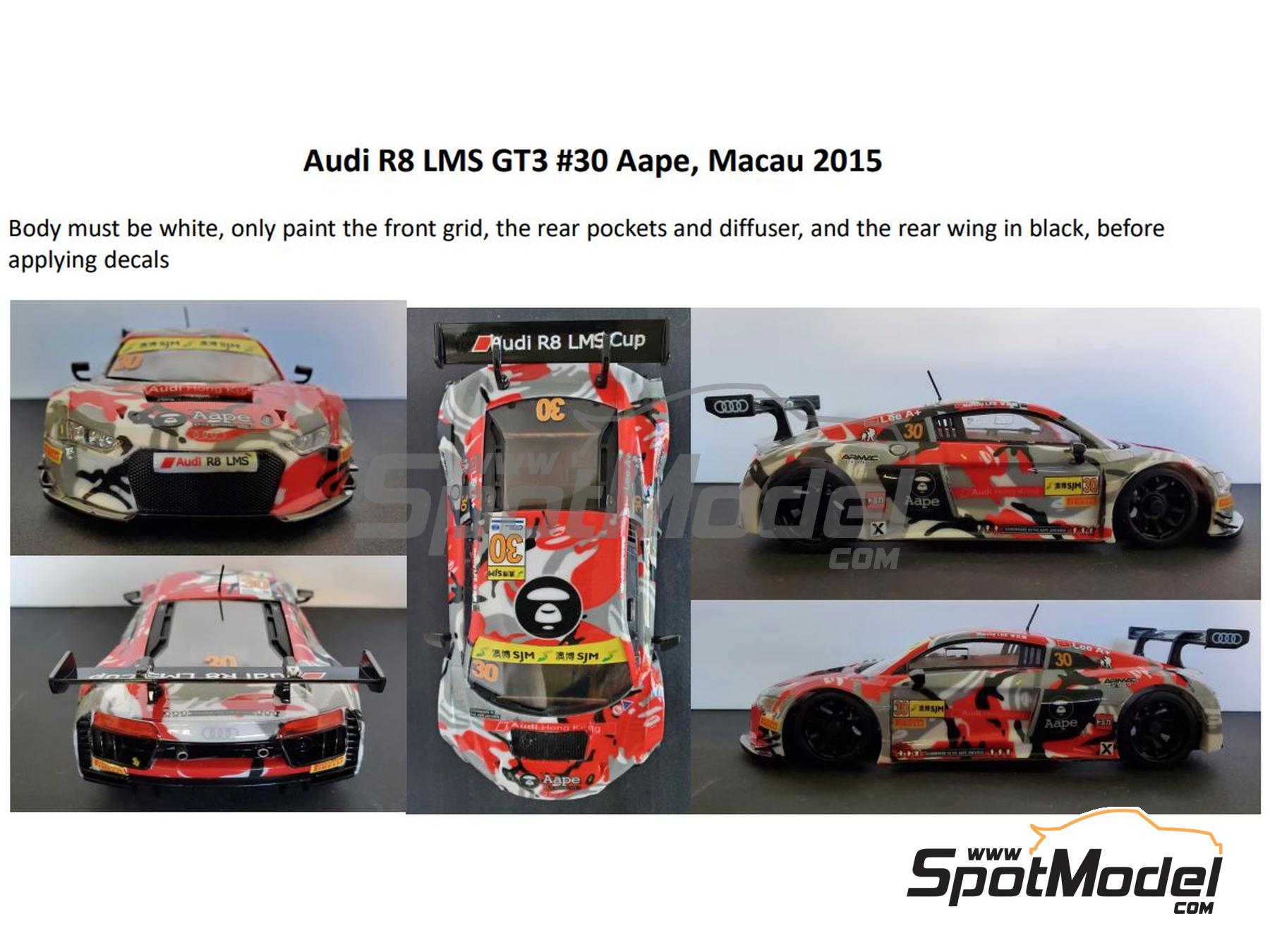 Print Lab Decals PLB2-058944: Marking / livery 1/27 scale - Audi R8 LMS ...