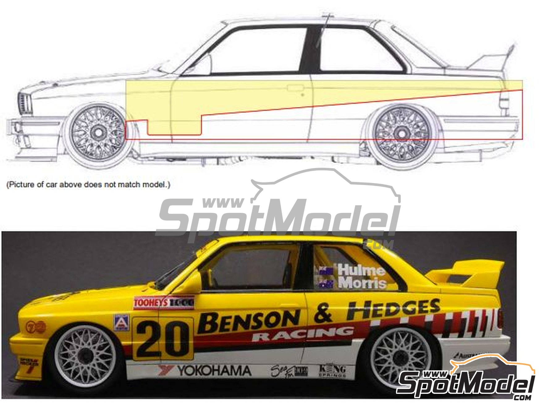 Print Lab Decals PLB2-214603: Marking / livery 1/24 scale - BMW M3 E30 ...