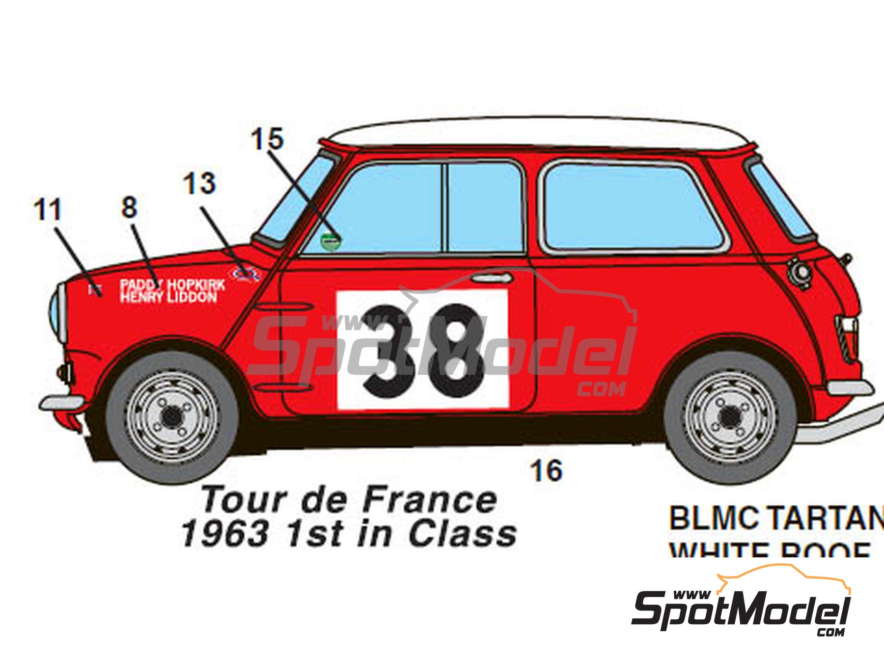 Print Lab Decals PLB2-222924: Marking / livery 1/43 scale - Mini Cooper ...