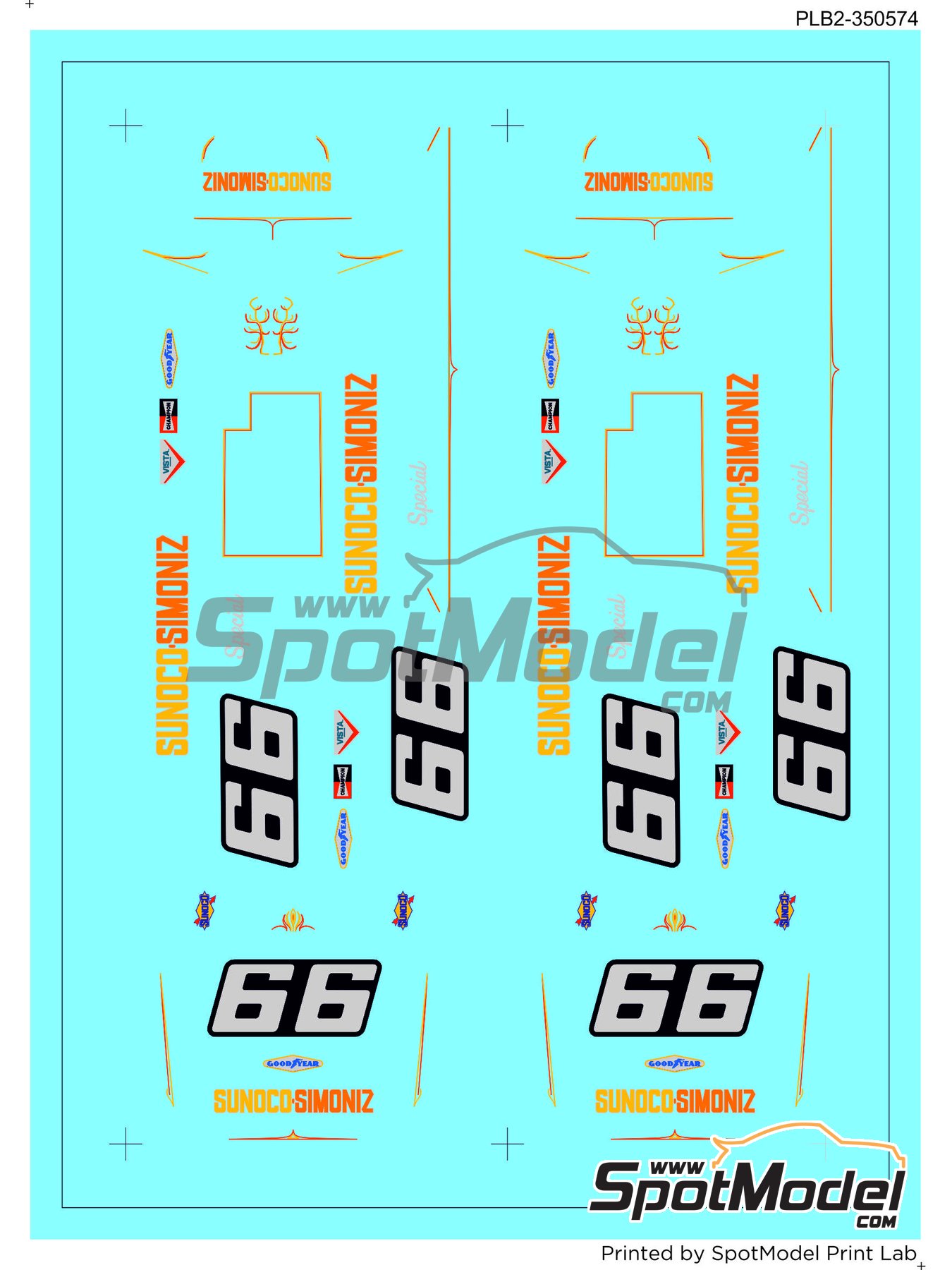 Print Lab Decals PLB2-350574: Marking / livery 1/25 scale - Lola T-152 ...