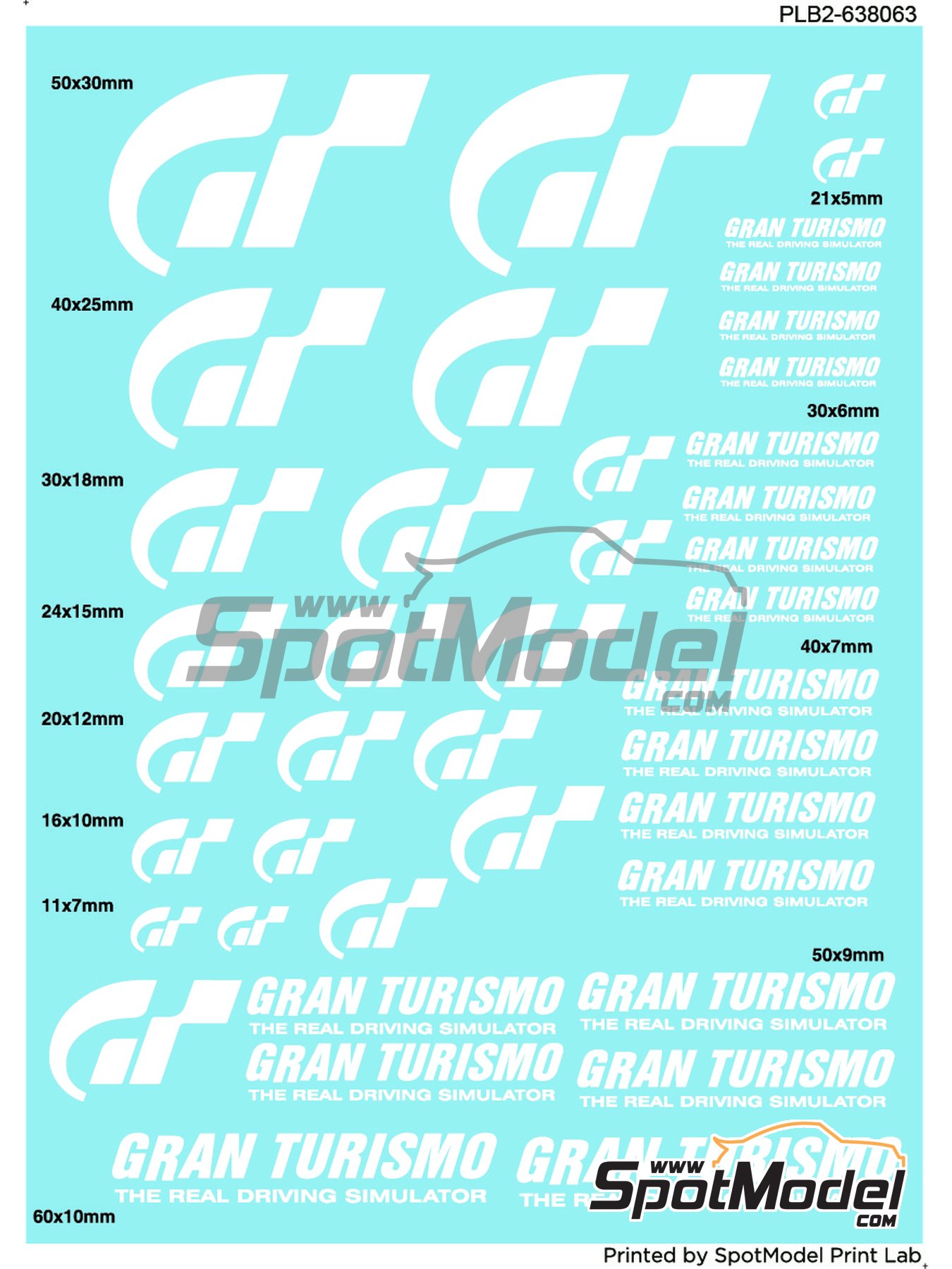 Print Lab Decals PLB2-638063: Logotypes - Gran Turismo (ref. PLB2 ...