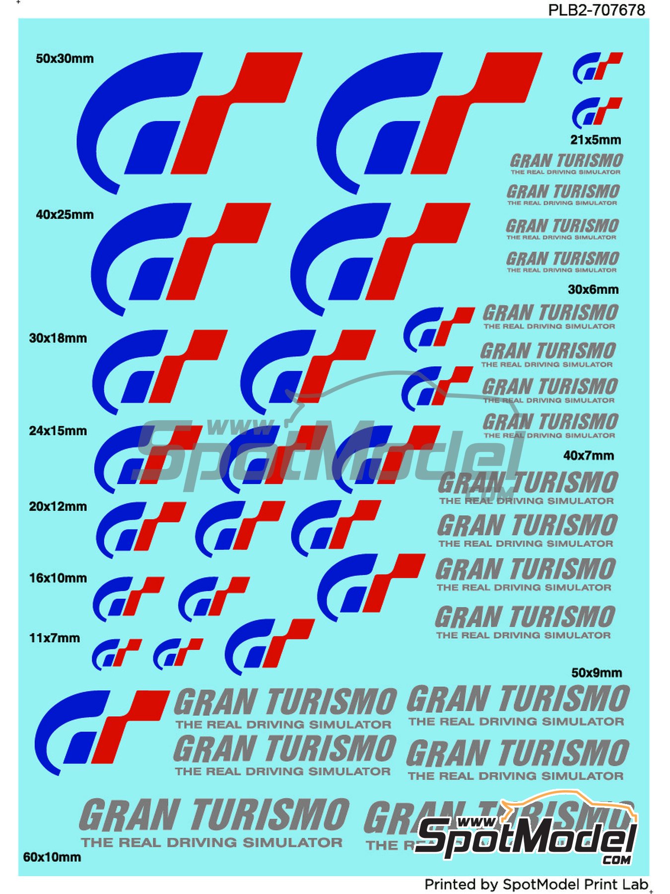 Print Lab Decals PLB2-707678: Logotypes - Gran Turismo (ref. PLB2 ...