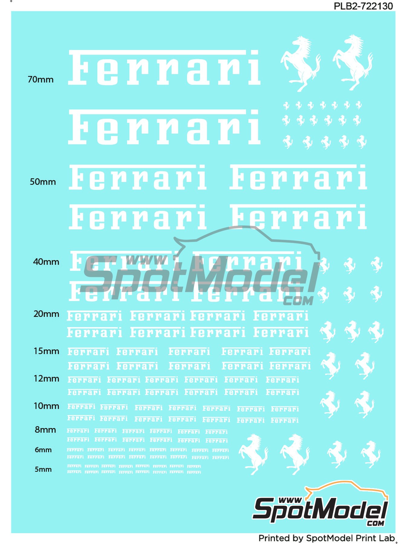 Print Lab Decals PLB2-722130: Logotypes - Ferrari (ref. PLB2-722130 ...