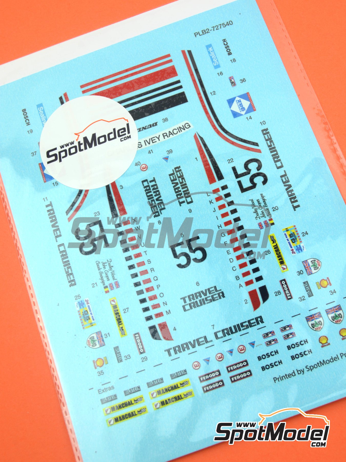 Print Lab Decals PLB2-727540: Marking / livery 1/24 scale - Porsche ...