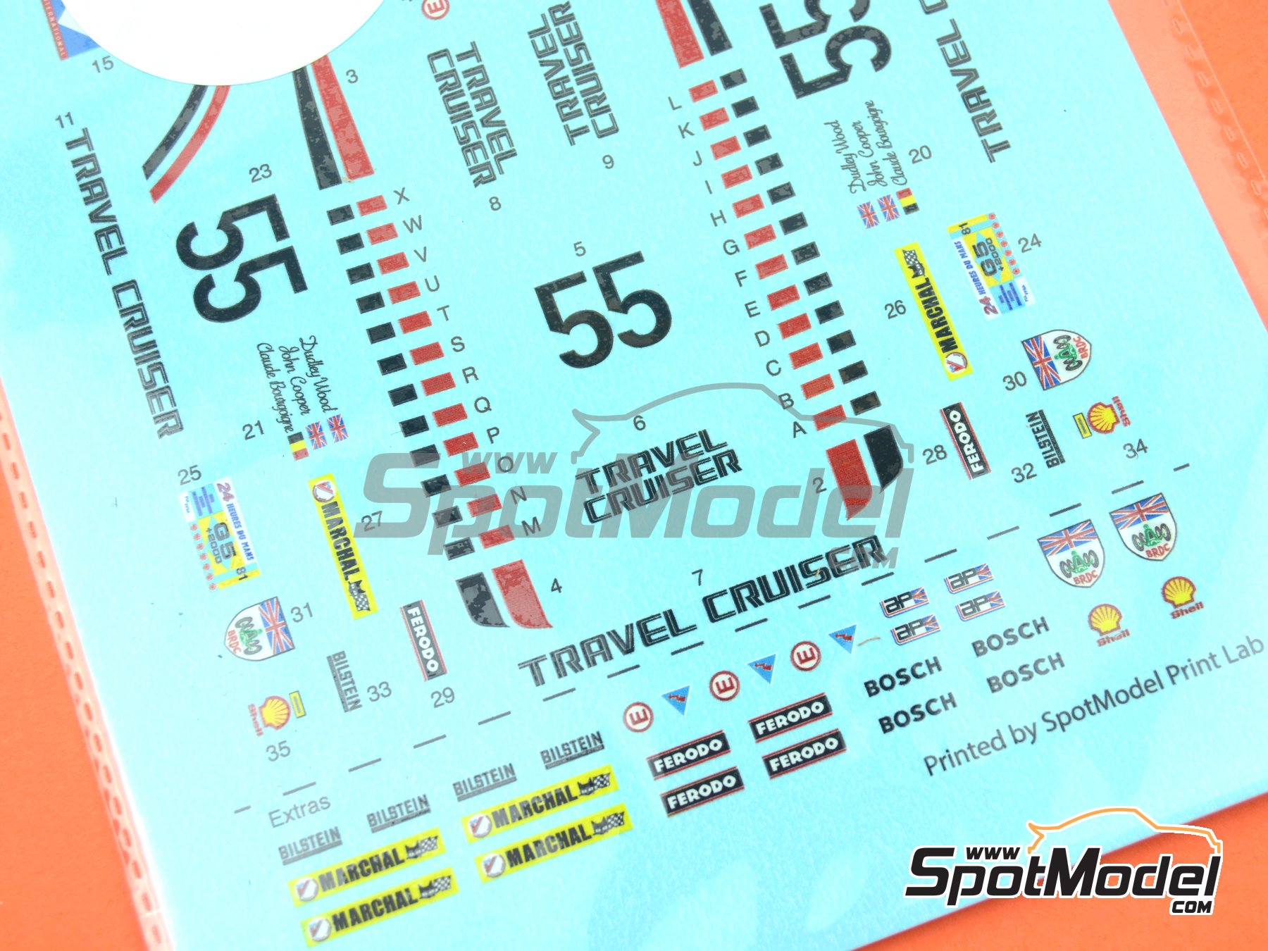 Print Lab Decals PLB2-727540: Marking / livery 1/24 scale - Porsche ...