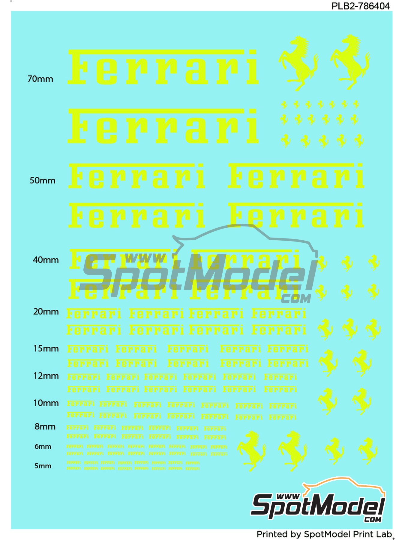 Print Lab Decals PLB2-786404: Logotypes - Ferrari (ref. PLB2-786404 ...