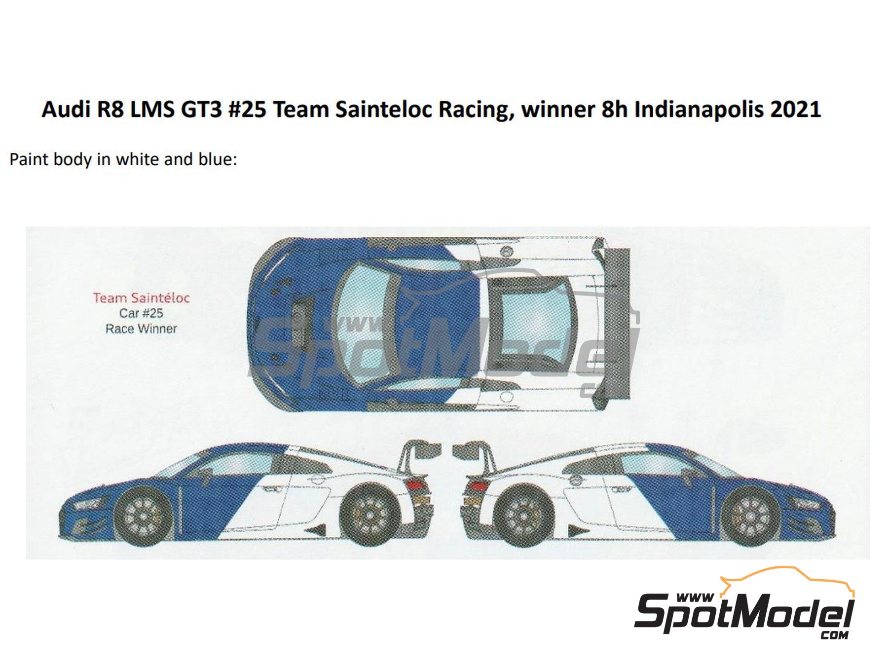 Print Lab Decals PLB2-920274: Marking / livery 1/27 scale - Audi R8 LMS ...