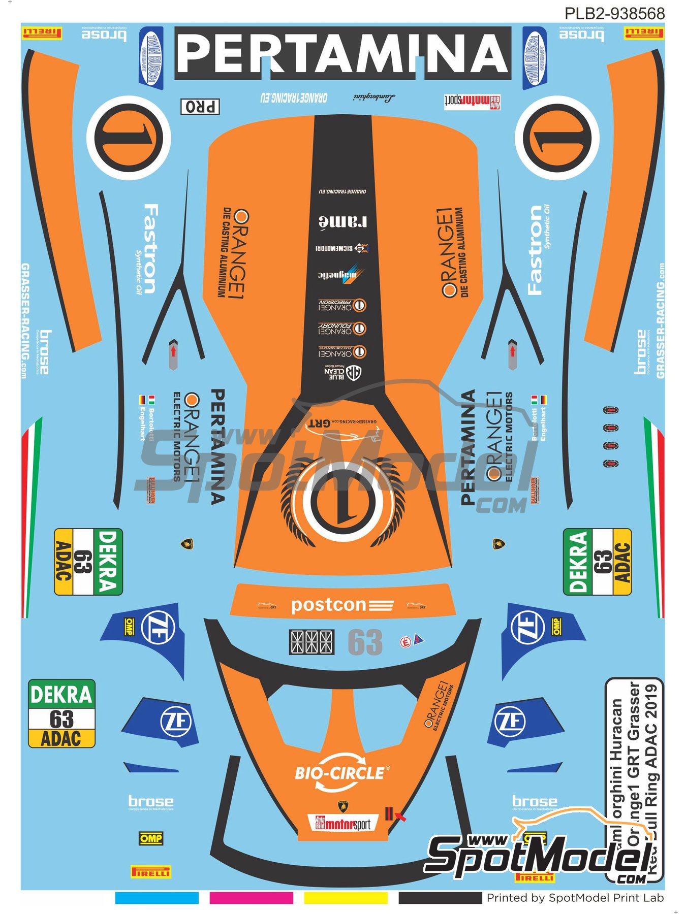 Print Lab Decals PLB2-938568: Marking / livery 1/27 scale - Lamborghini ...