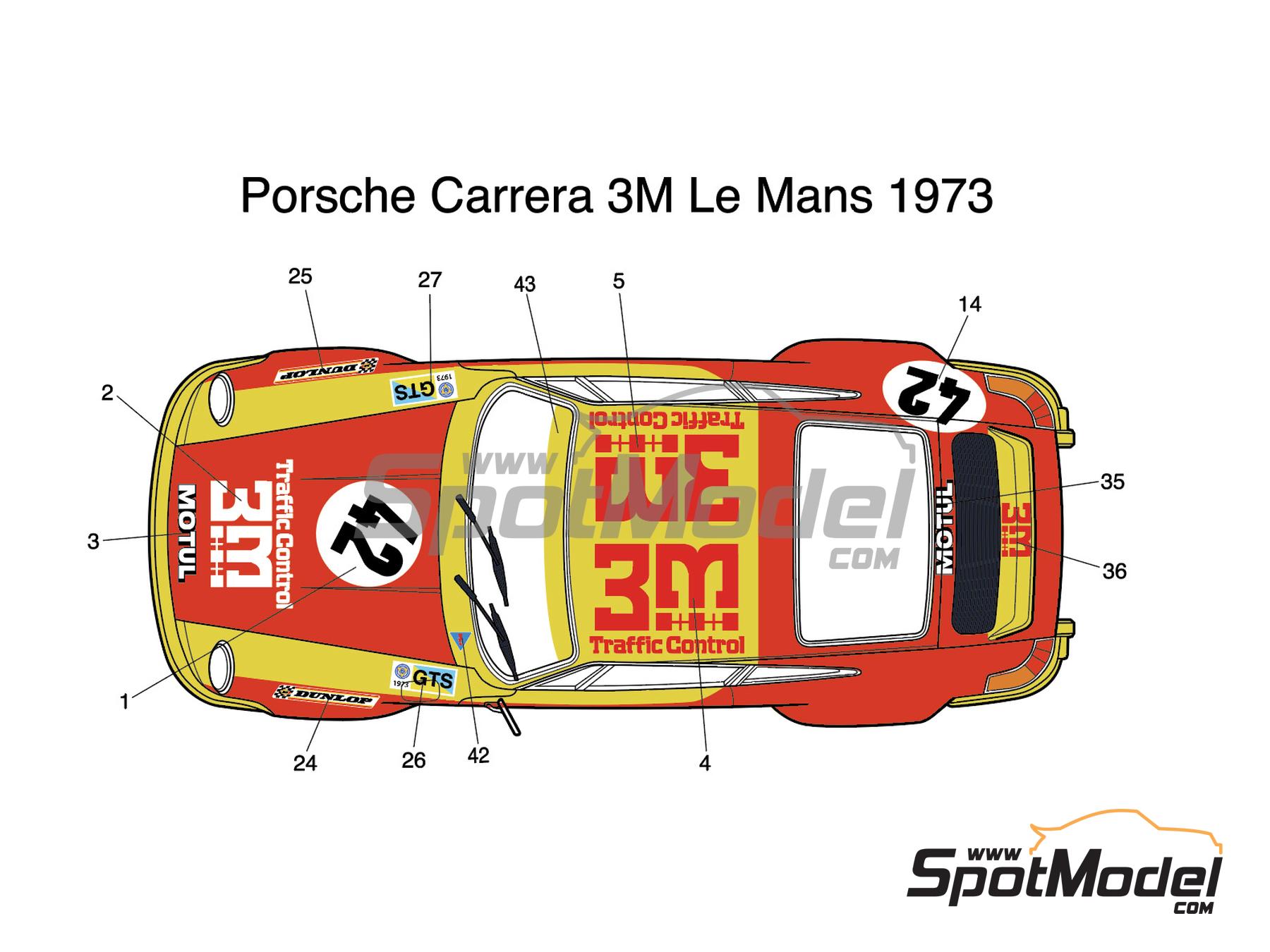 Print Lab Decals PLB2-965138: Marking / livery 1/24 scale - Porsche 911 ...