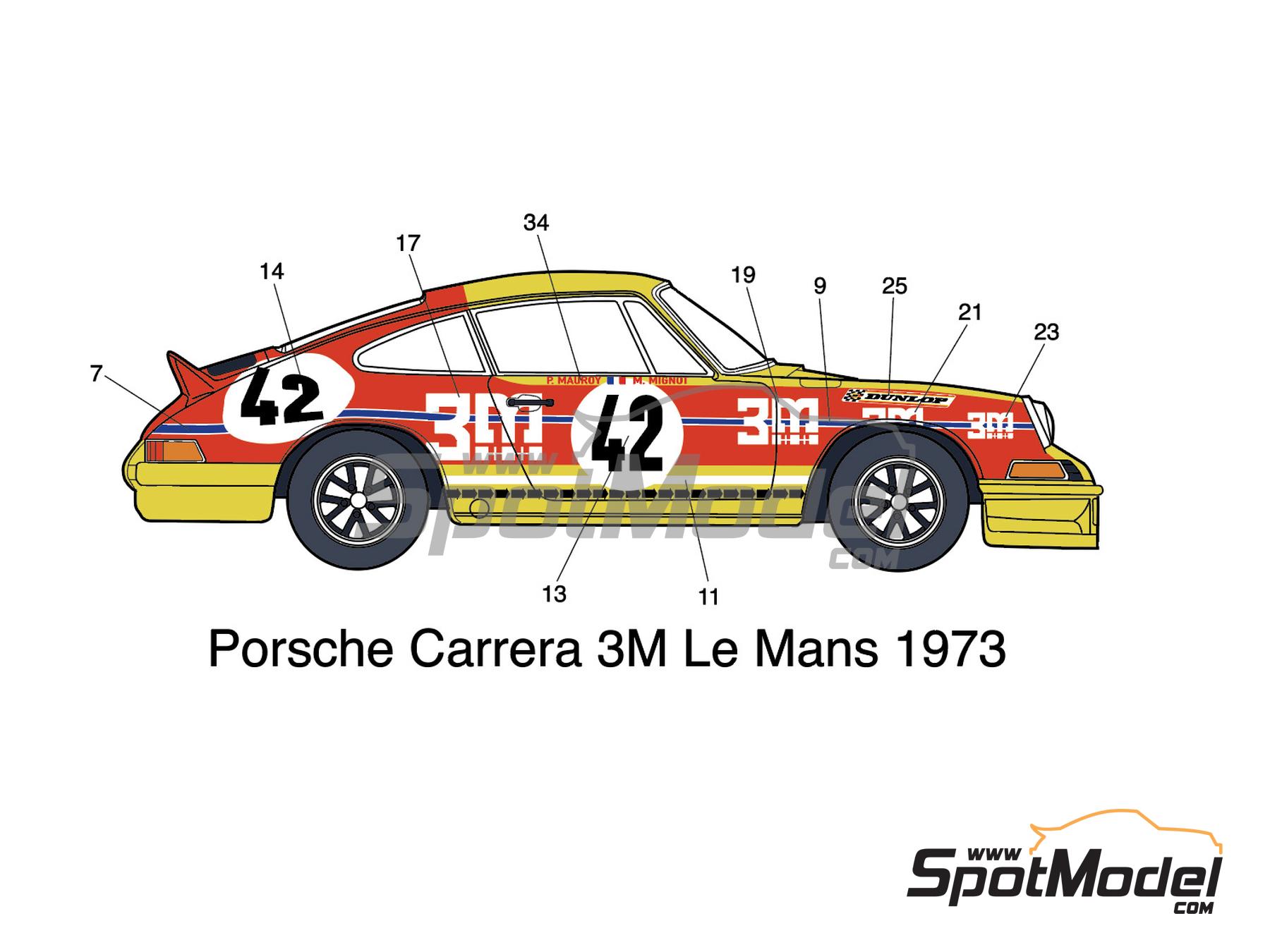 Print Lab Decals PLB2-965138: Marking / livery 1/24 scale - Porsche 911 ...