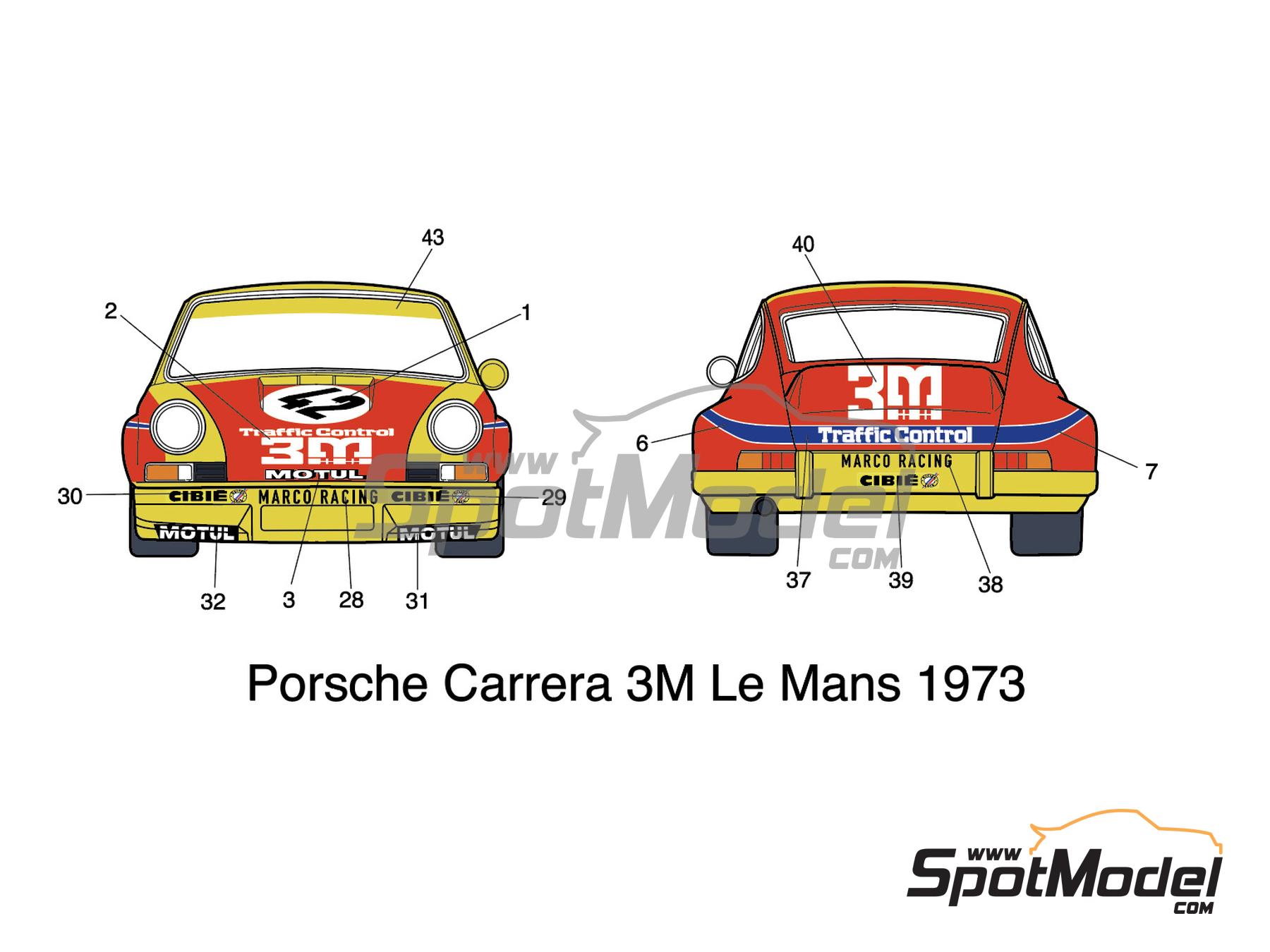 Print Lab Decals PLB2-965138: Marking / livery 1/24 scale - Porsche 911 ...