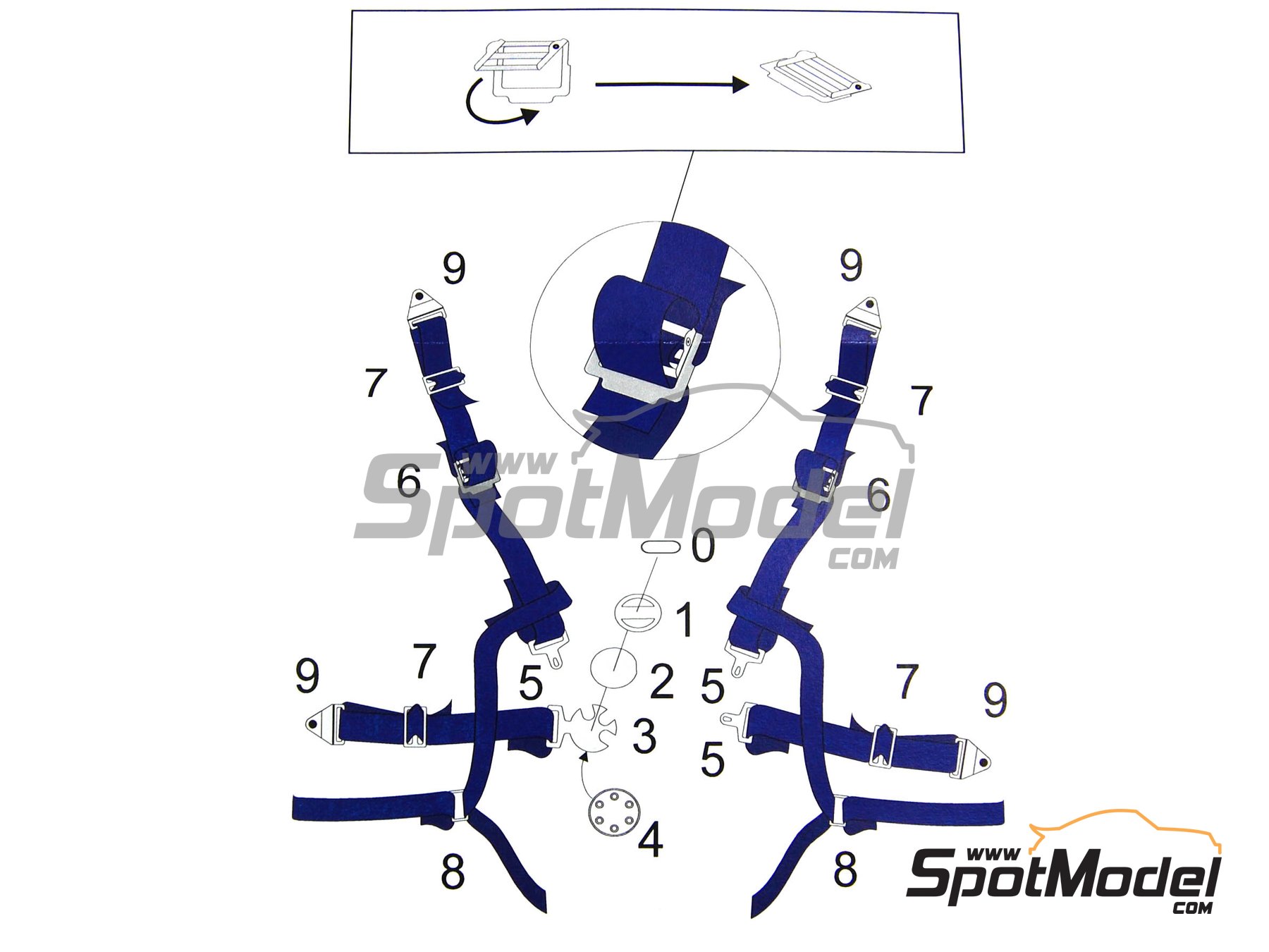 Reji Model 1015: Seatbelts 1/12 scale - Formula One harnesses (ref ...