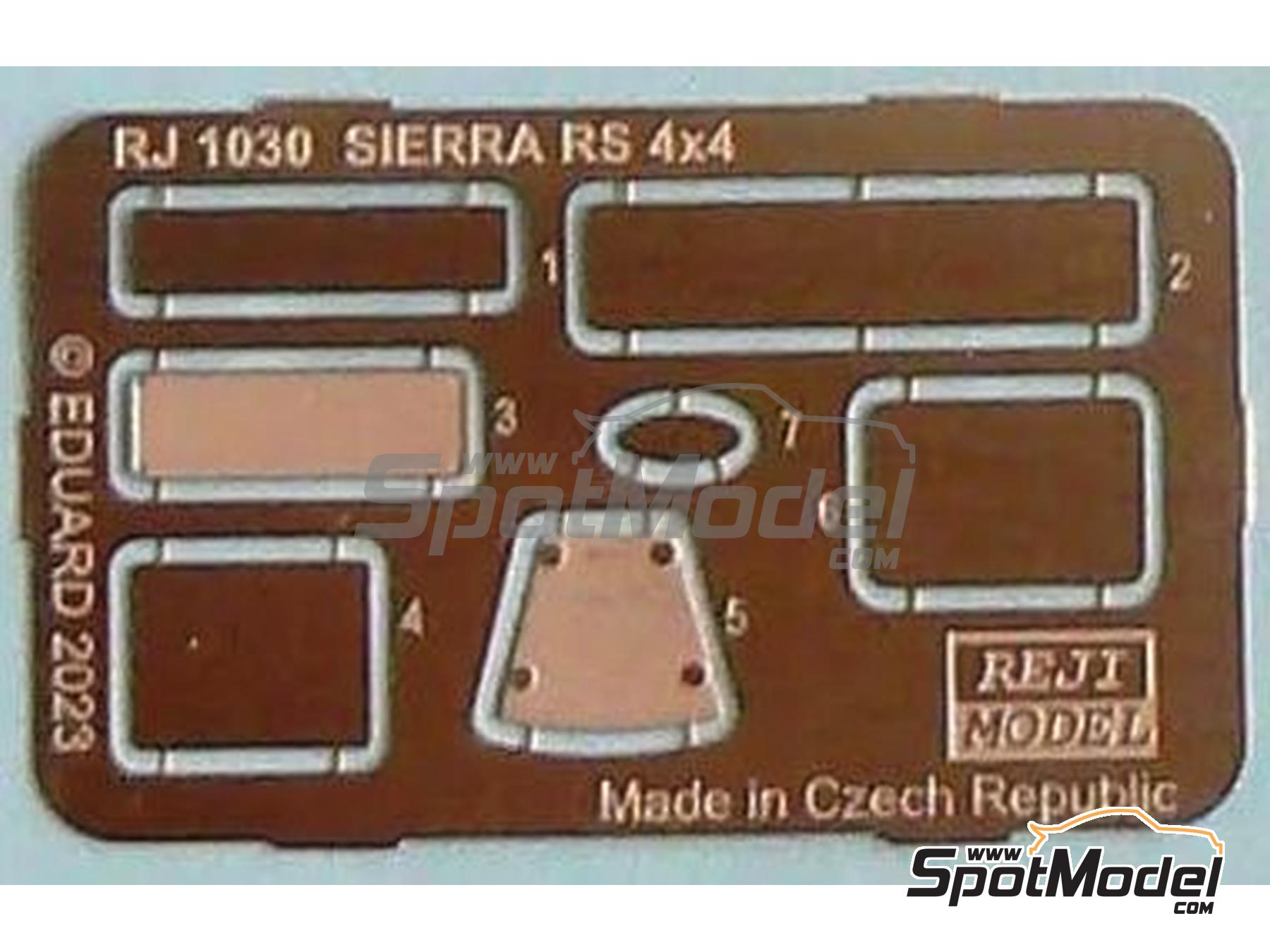 Reji Model 1030: Photo-etched parts 1/24 scale - Ford Sierra Cosworth ...
