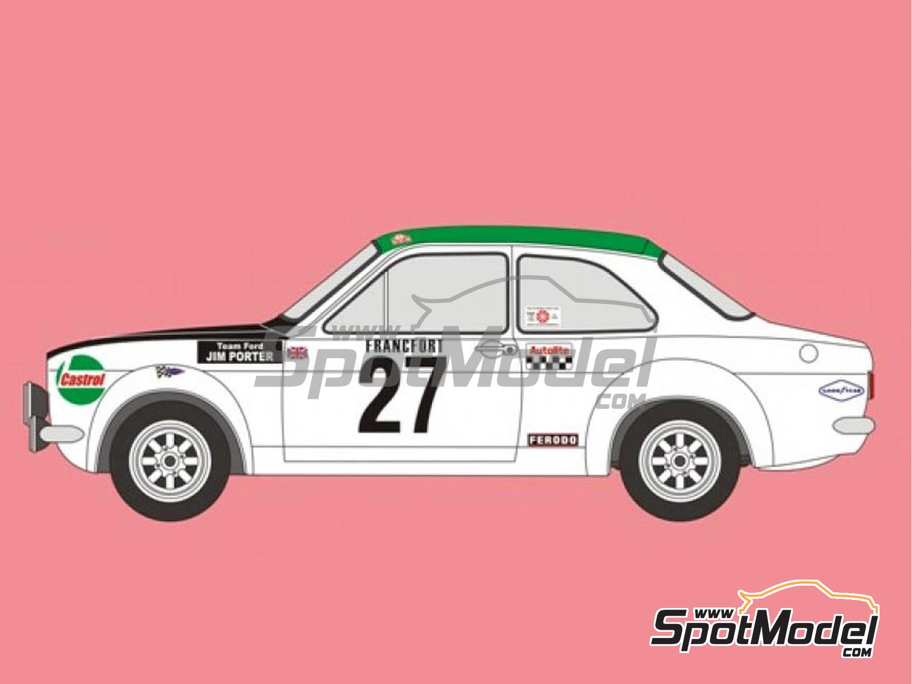 Reji Model 18005: Marking / livery 1/18 scale - Ford Escort RS1600 Mk I ...