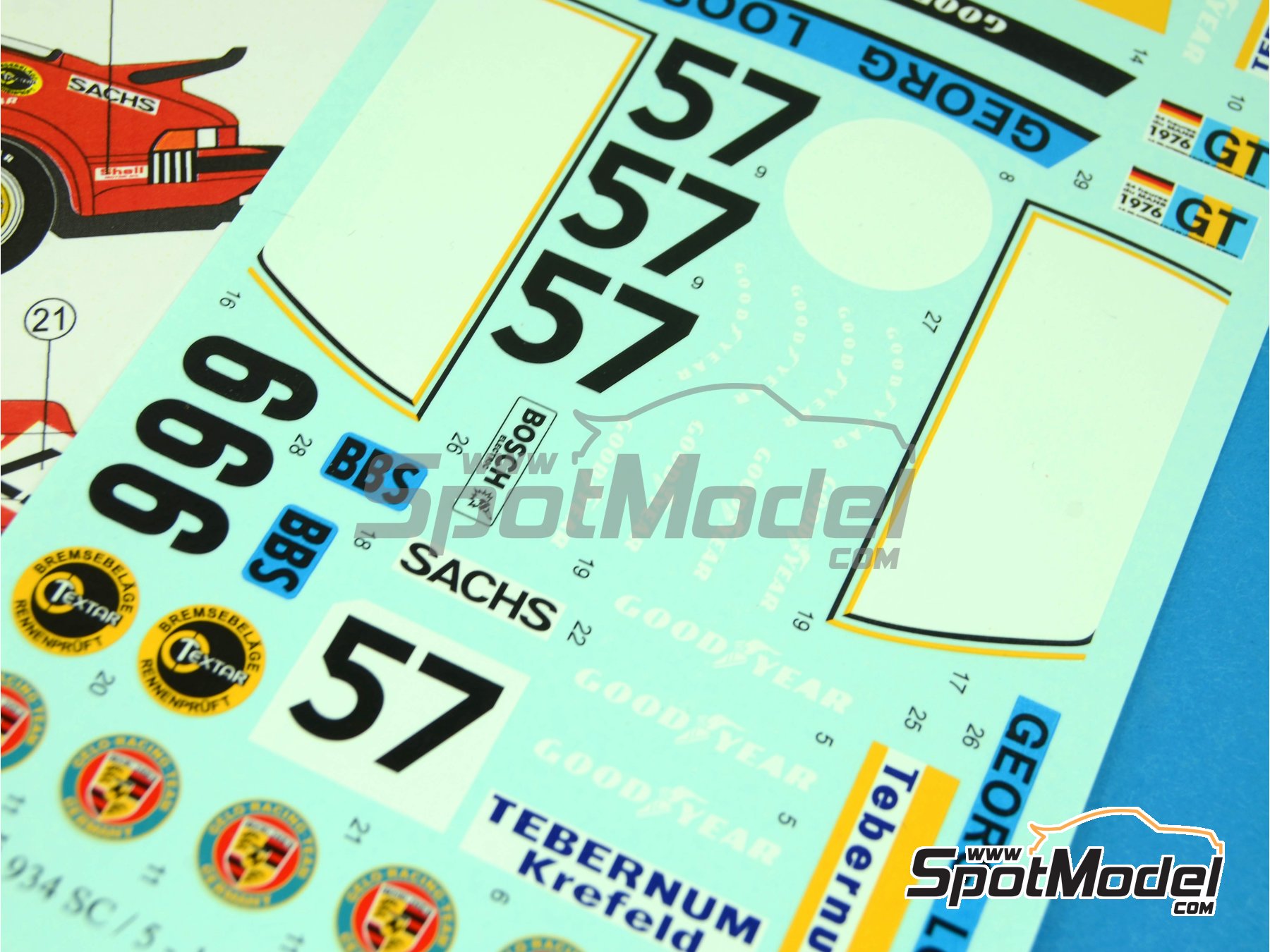 Reji Model 210: Marking / livery 1/24 scale - Porsche 934 Turbo RSR ...