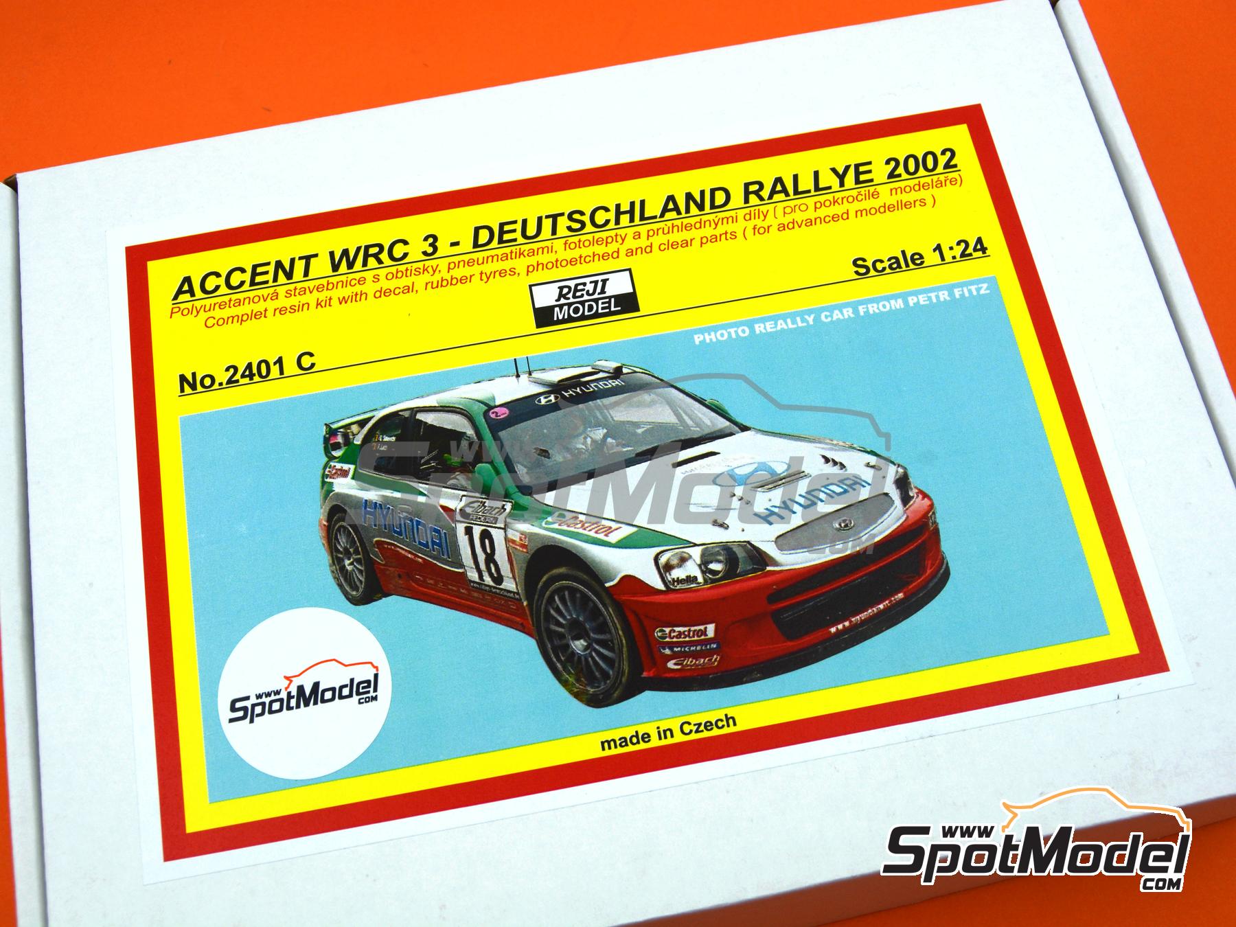 Reji Model 2401C: Car scale model kit 1/24 scale - Hyundai Accent WRC ...