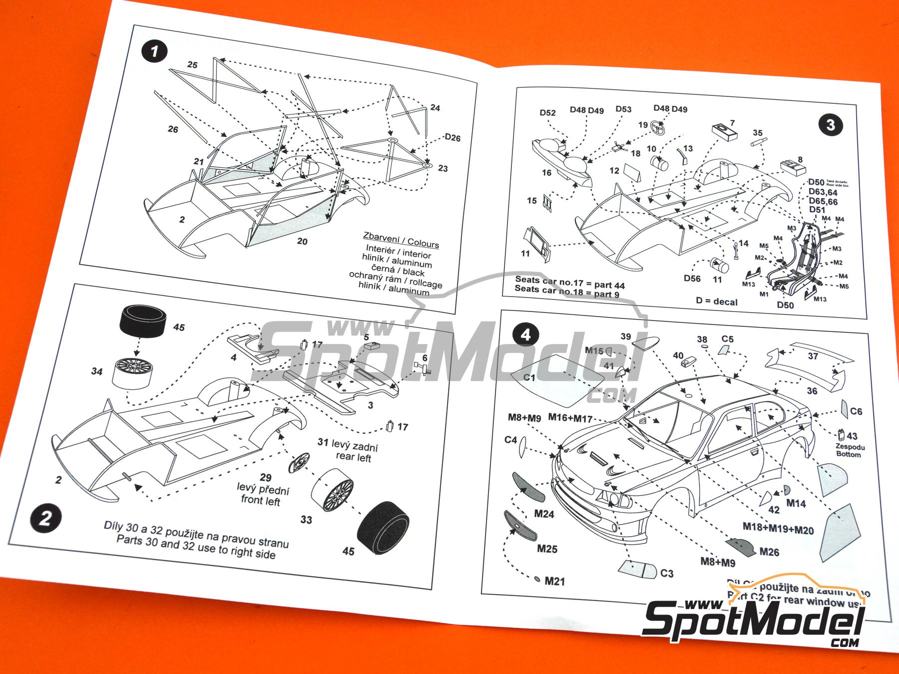 Reji Model 2401C: Car scale model kit 1/24 scale - Hyundai Accent WRC ...