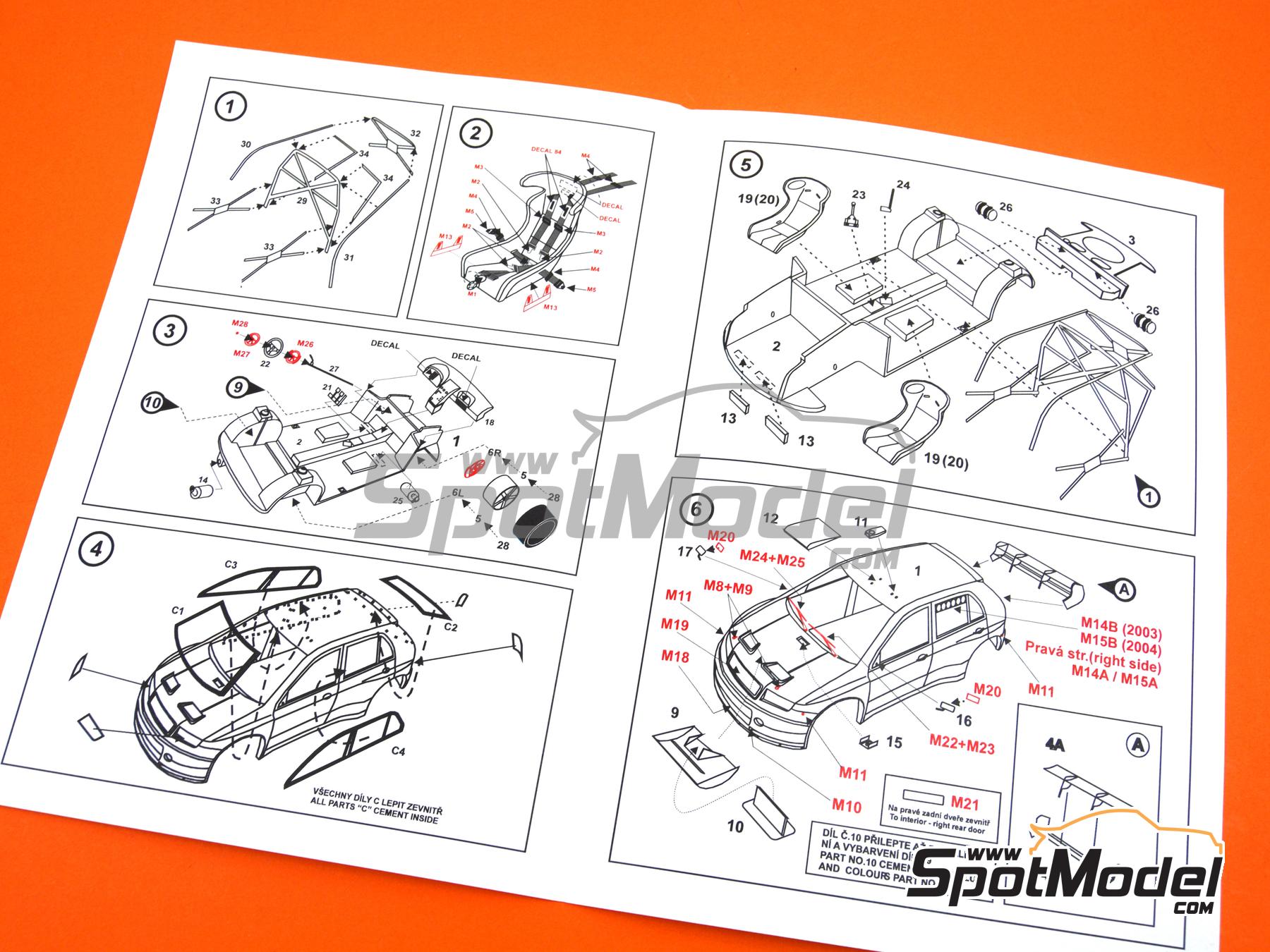 Reji Model 2405: Car scale model kit 1/24 scale - Skoda Fabia WRC Skoda ...