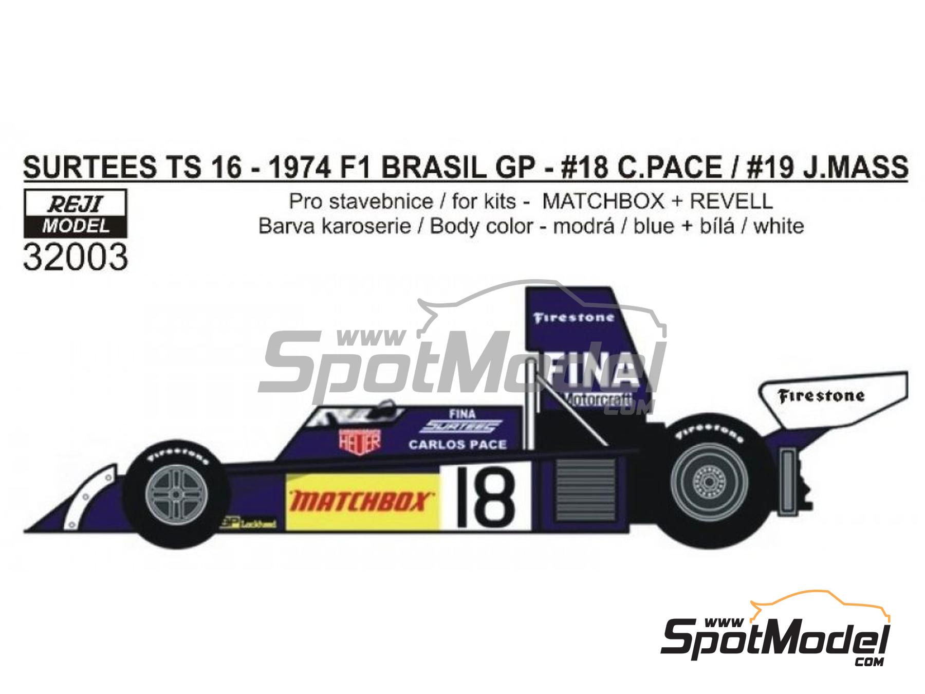 Reji Model 32003: Marking / livery 1/32 scale - Surtees Ford TS16 ...