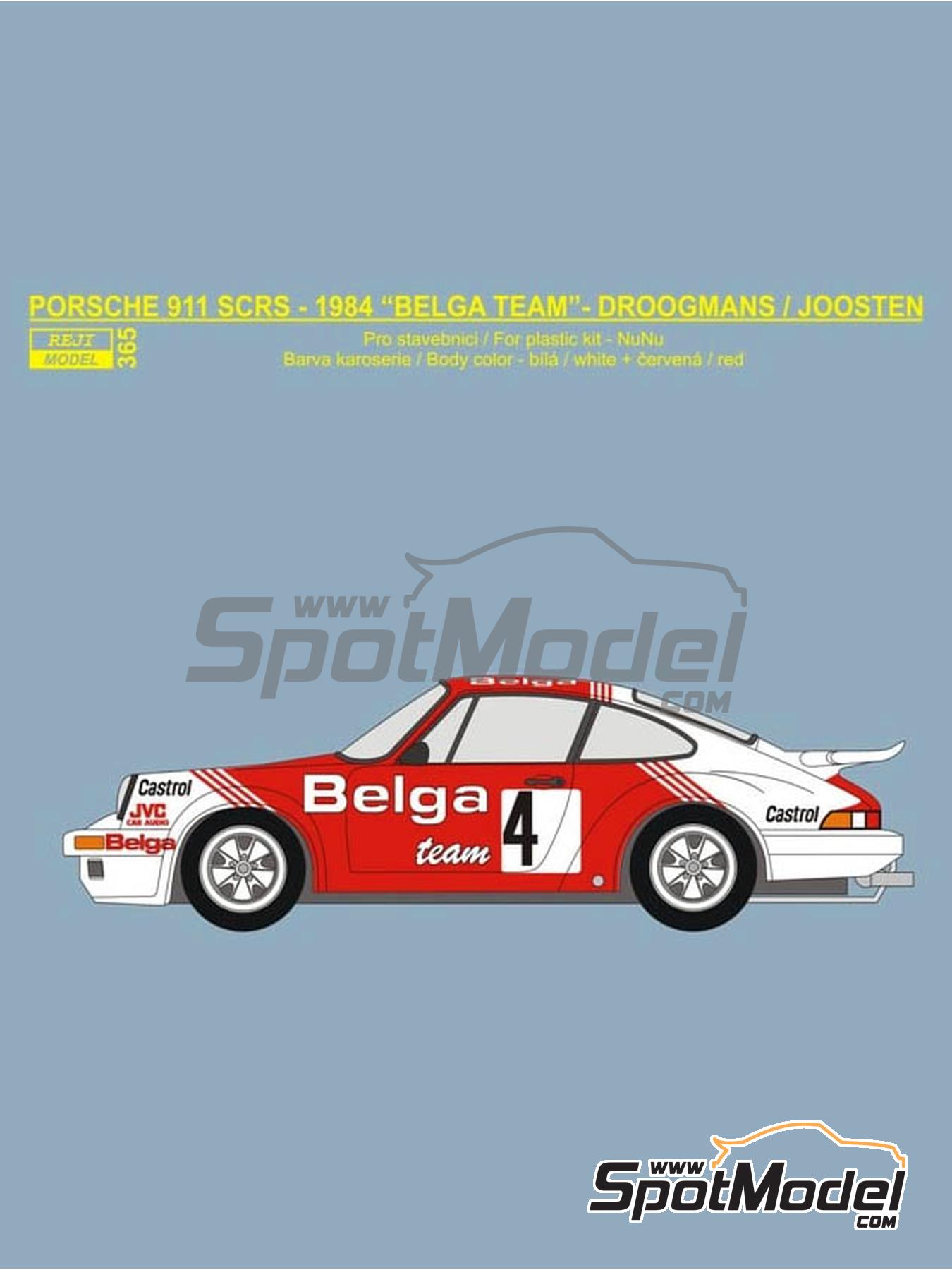 Reji Model 365: Marking / livery 1/24 scale - Porsche 911 SC RS RAS ...