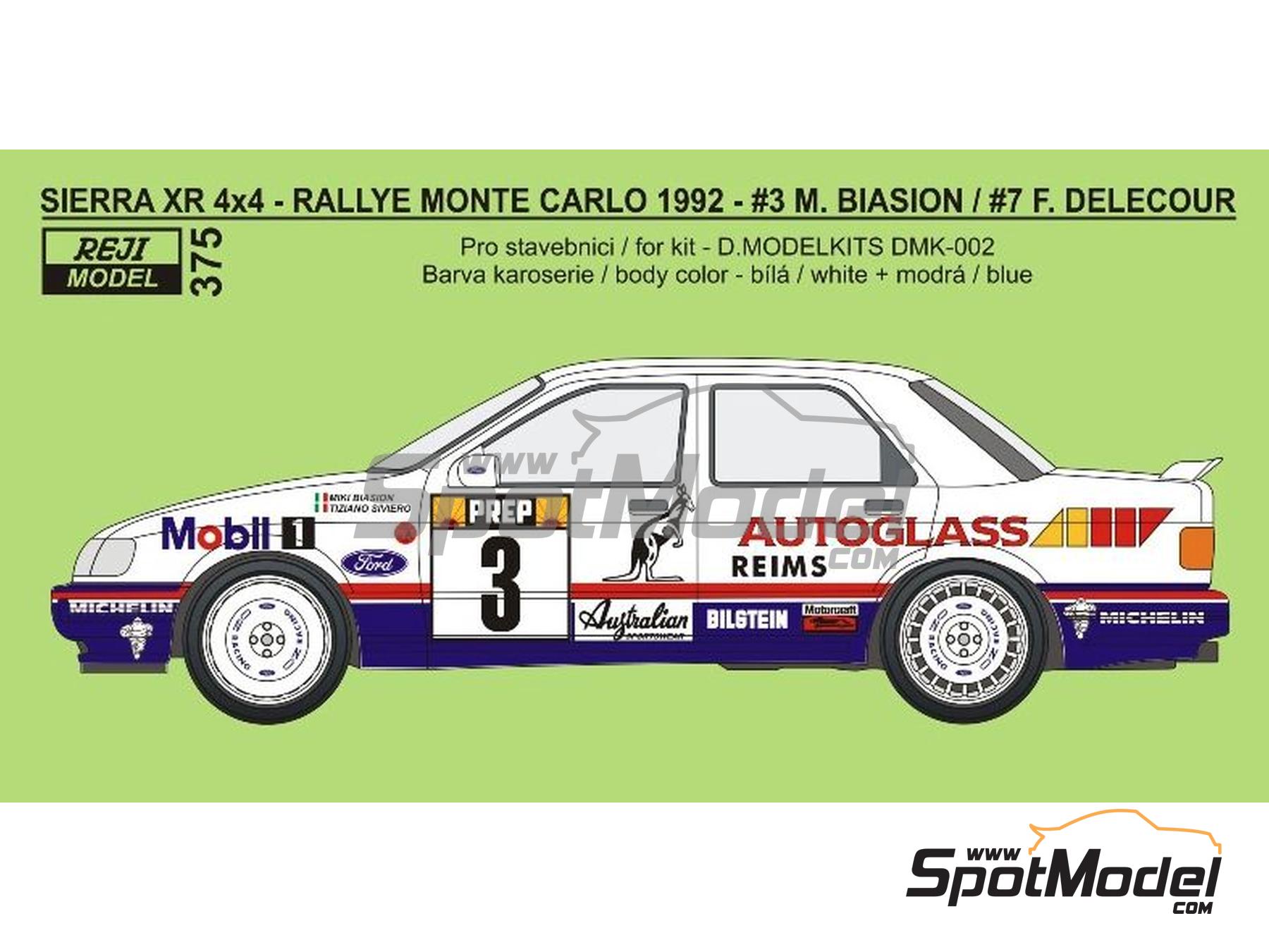 Reji Model 0375: Marking / livery 1/24 scale - Ford Sierra Cosworth 4x4 ...