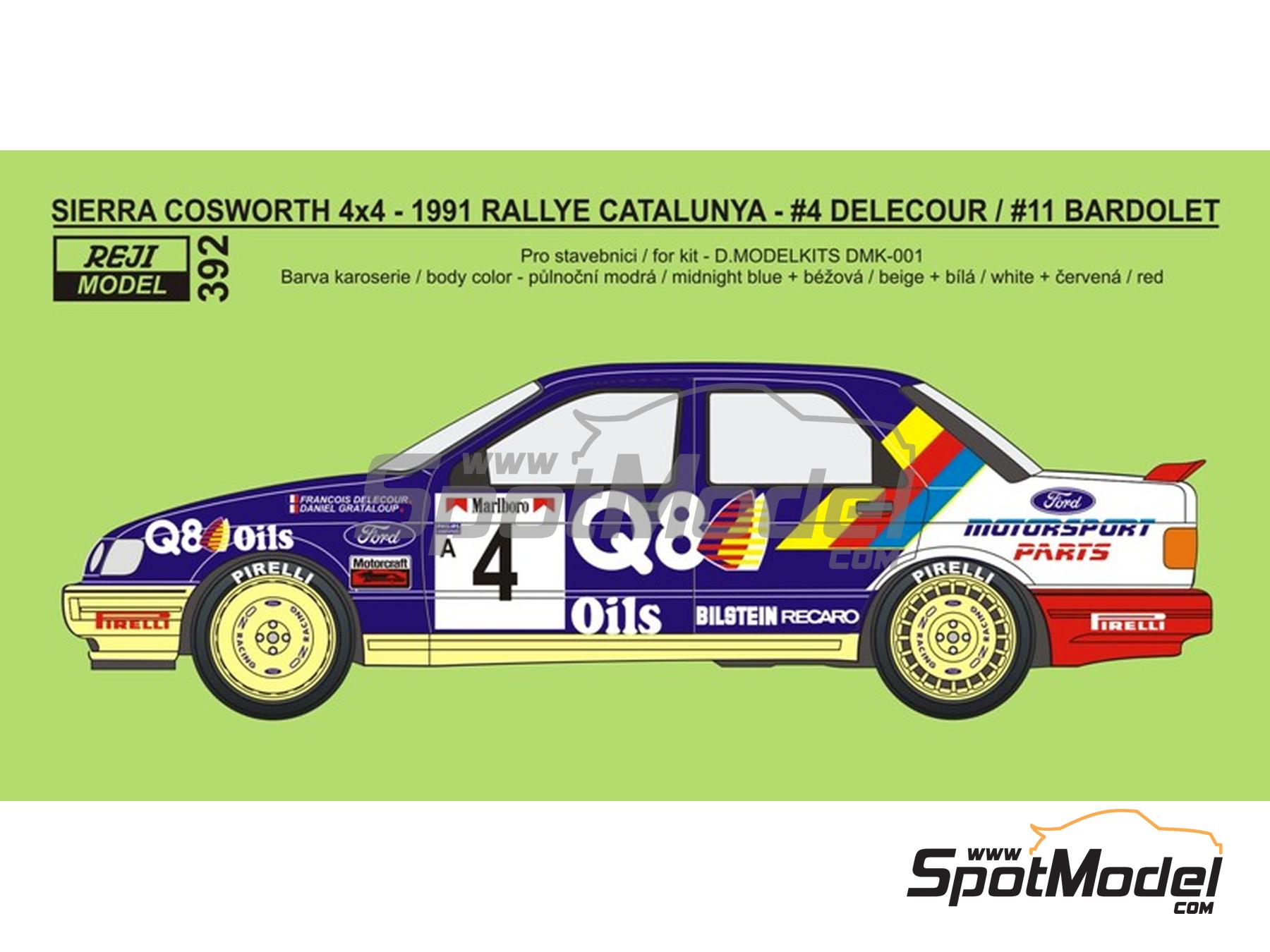 Reji Model 0392: Marking / livery 1/24 scale - Ford Sierra Cosworth 4x4 ...