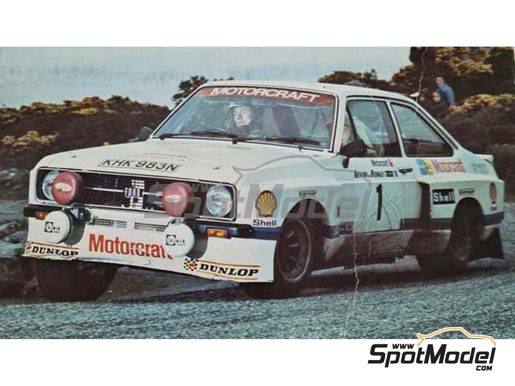 Reji Model 0398: Marking / livery 1/24 scale - Ford Escort Mk.II RS ...