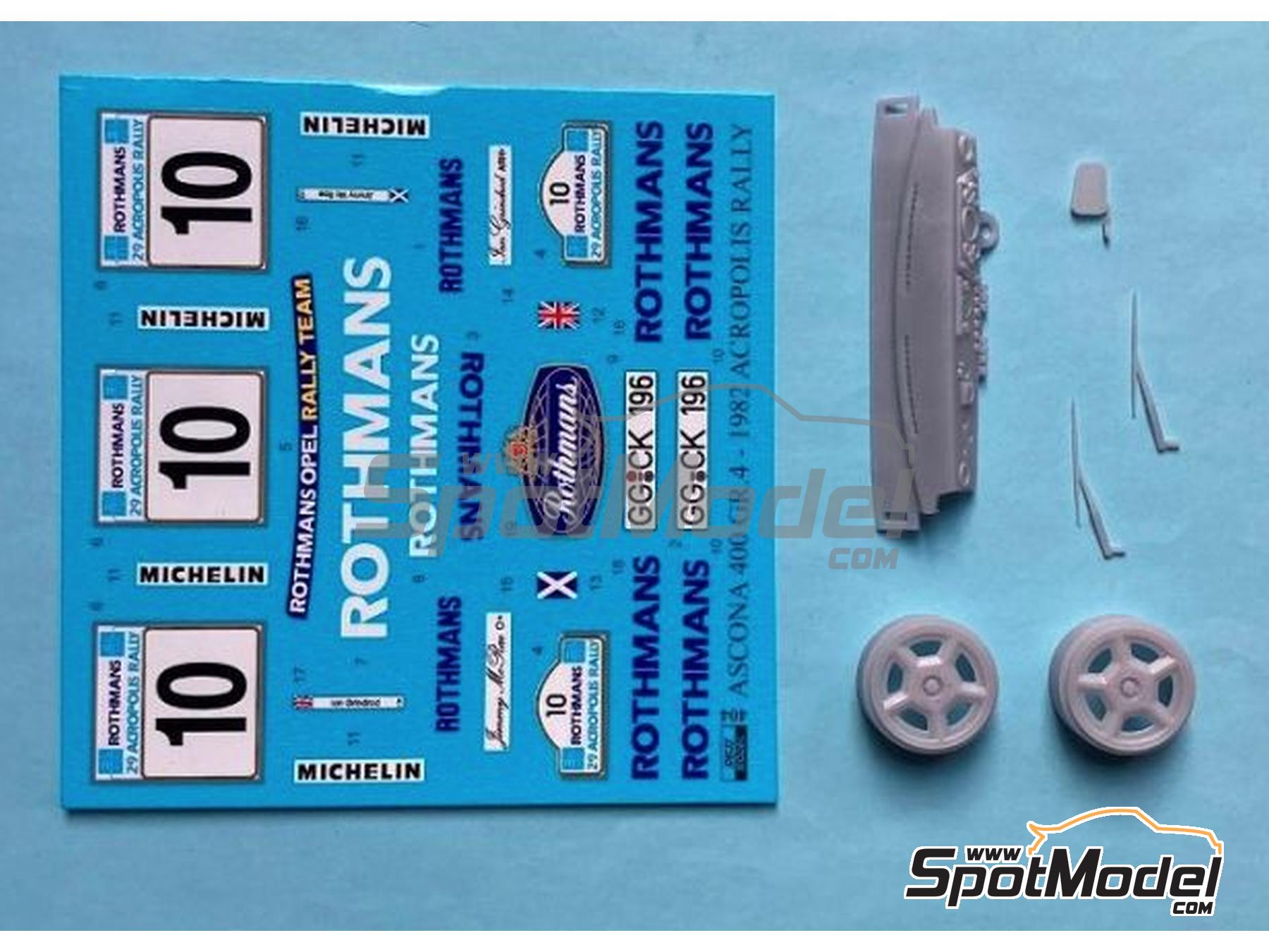 Reji Model 404: Marking / livery 1/24 scale - Opel Ascona 400 Group 4 ...