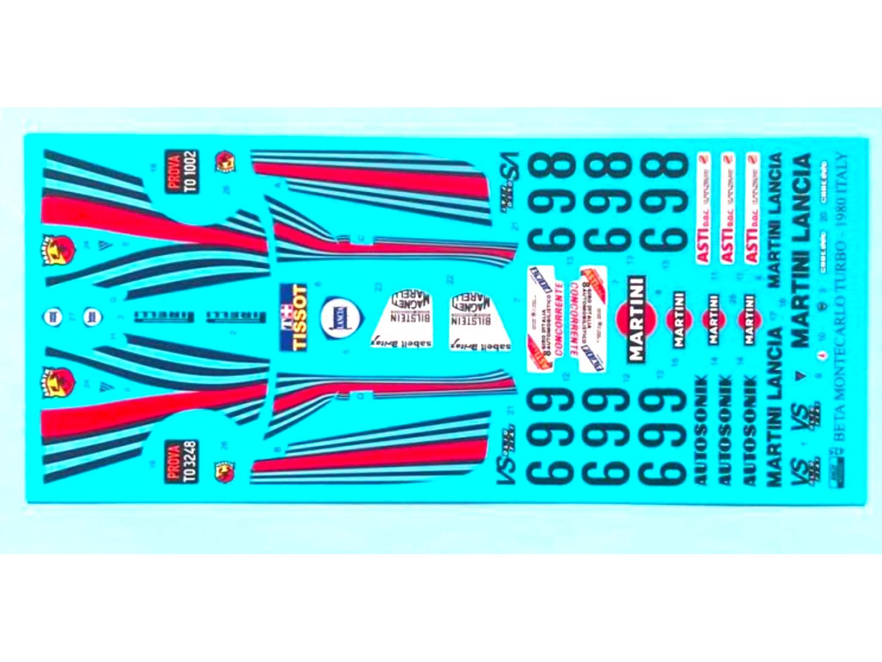 Reji Model 425: Marking / livery 1/24 scale - Lancia Beta Montecarlo ...