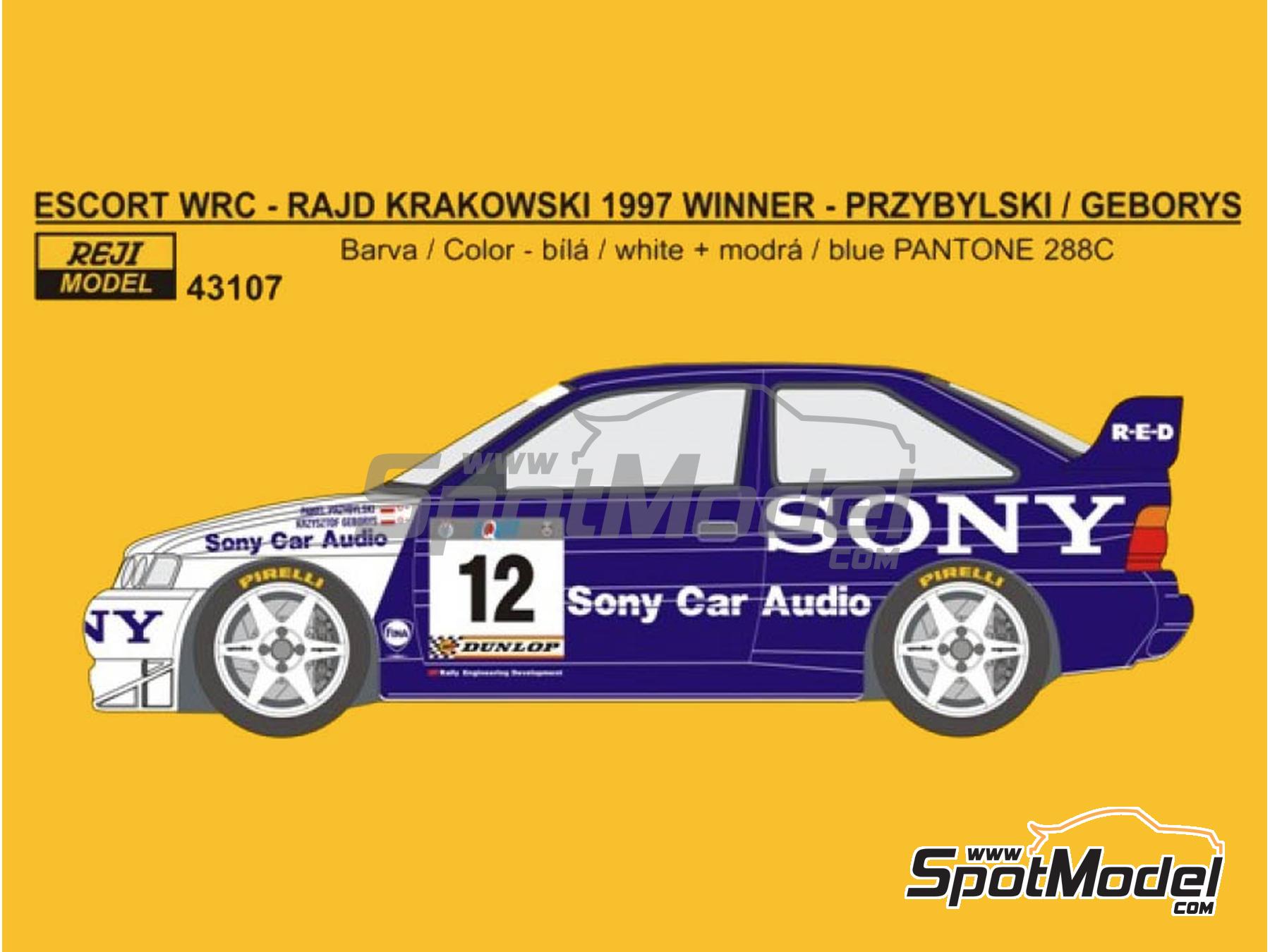 Reji Model 43107: Marking / livery 1/43 scale - Ford Escort RS Cosworth ...