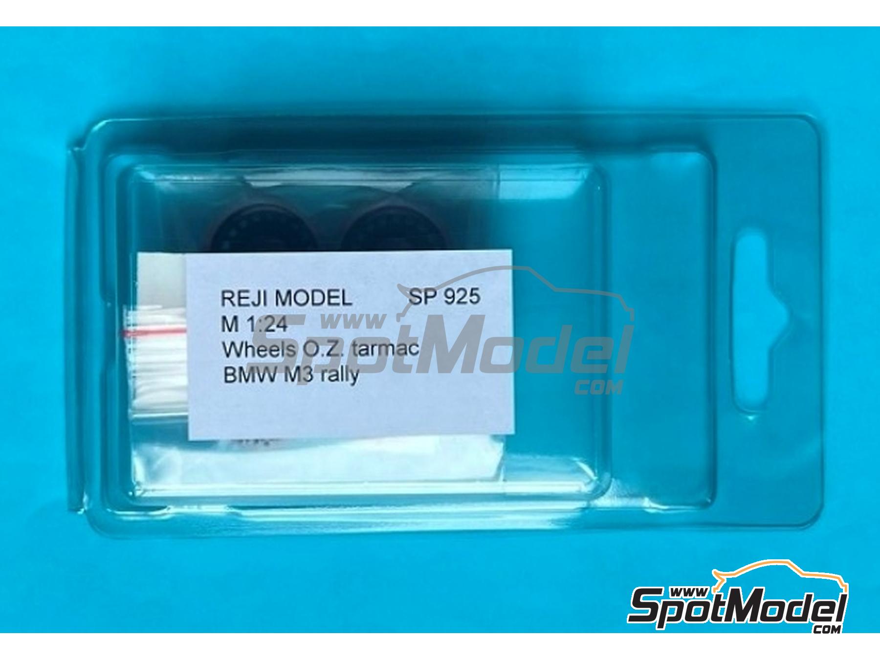 Reji Model SP925: Rims 1/24 scale - OZ 5 bolts tarmac BMW M3 E30 Group ...