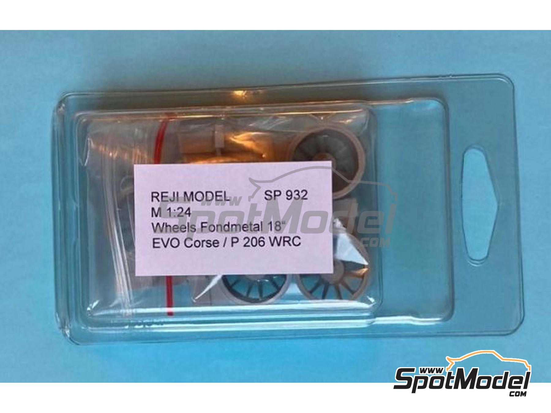 Reji Model SP932: Rims 1/24 scale - Fondmetal EVO Corse 18 inches for ...