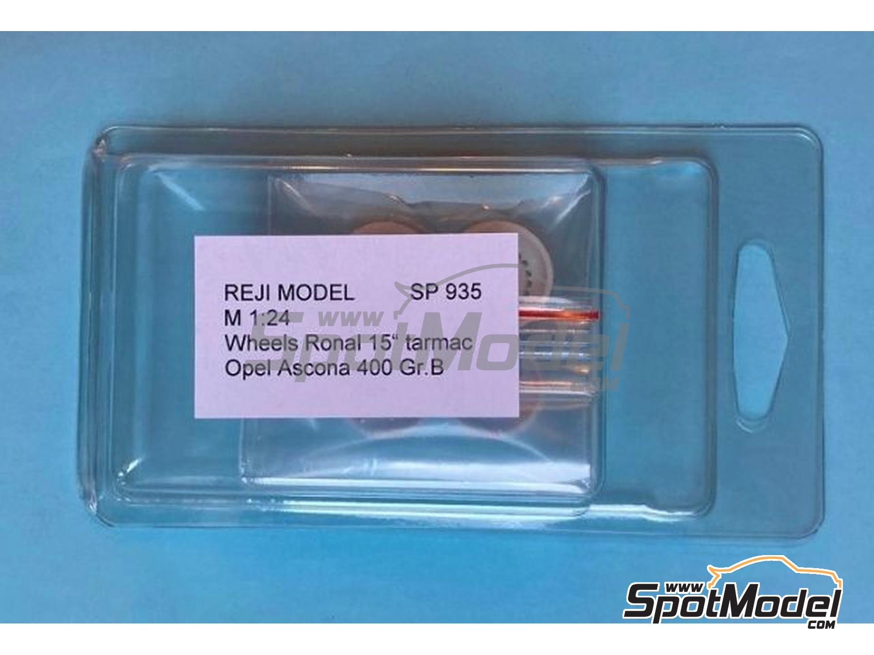 Reji Model SP935: Rims 1/24 scale - Ronal 15 inch tarmac Opel Ascona ...