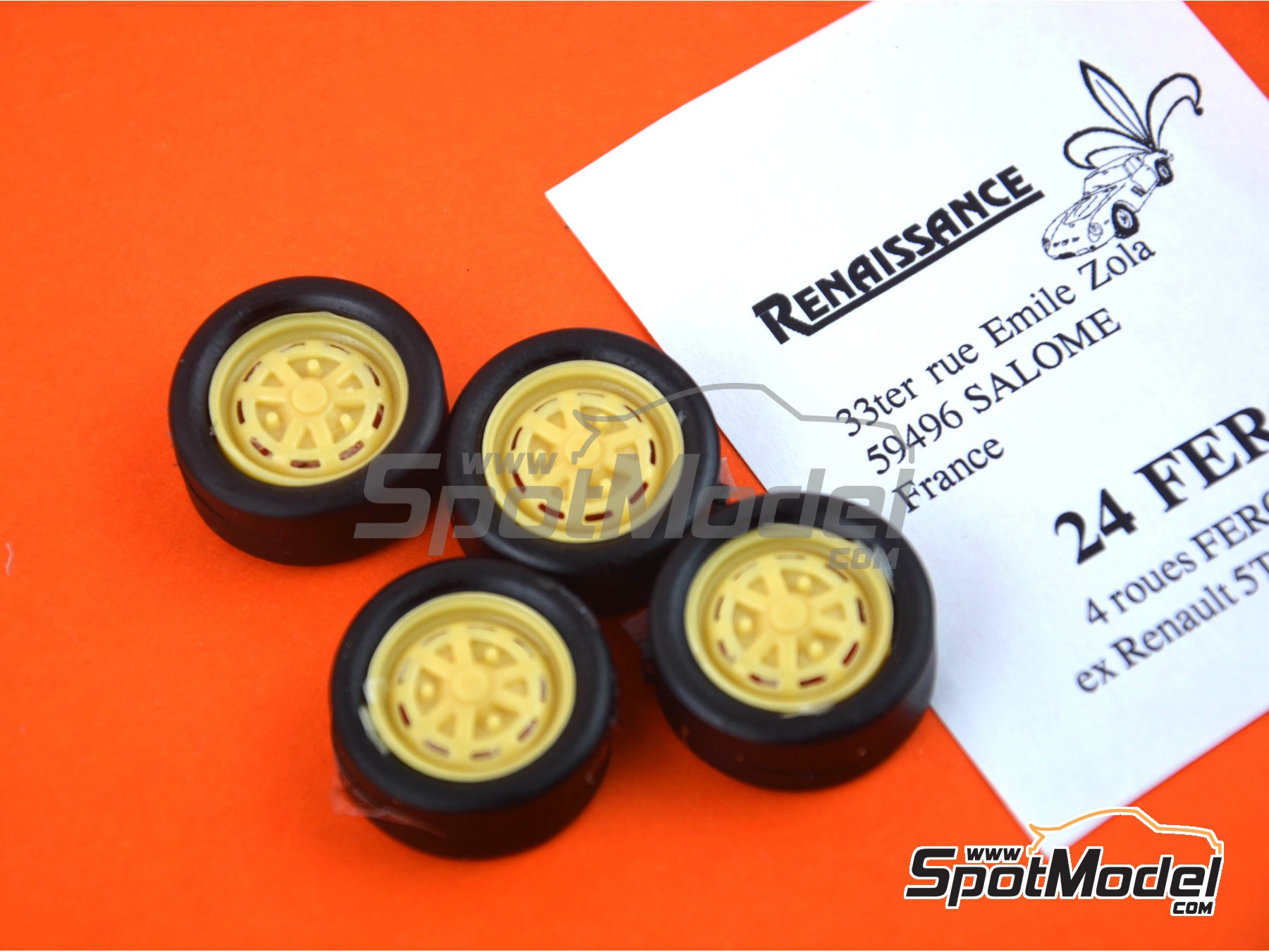Renaissance Models 24FERG: Rims and tyres set 1/24 scale - Renault R5 ...