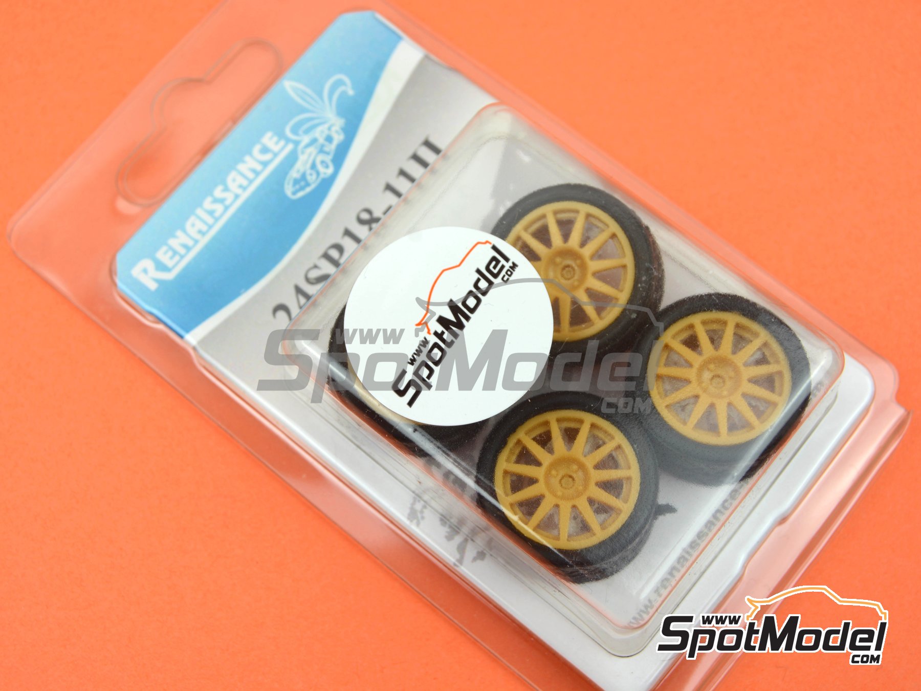 Renaissance Models 24SP18-11-2: Rims and tyres set 1/24 scale ...