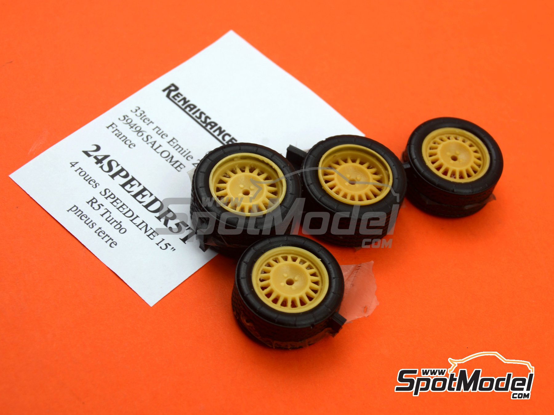 Renaissance Models 24SpeedR5T: Rims and tyres set 1/24 scale ...