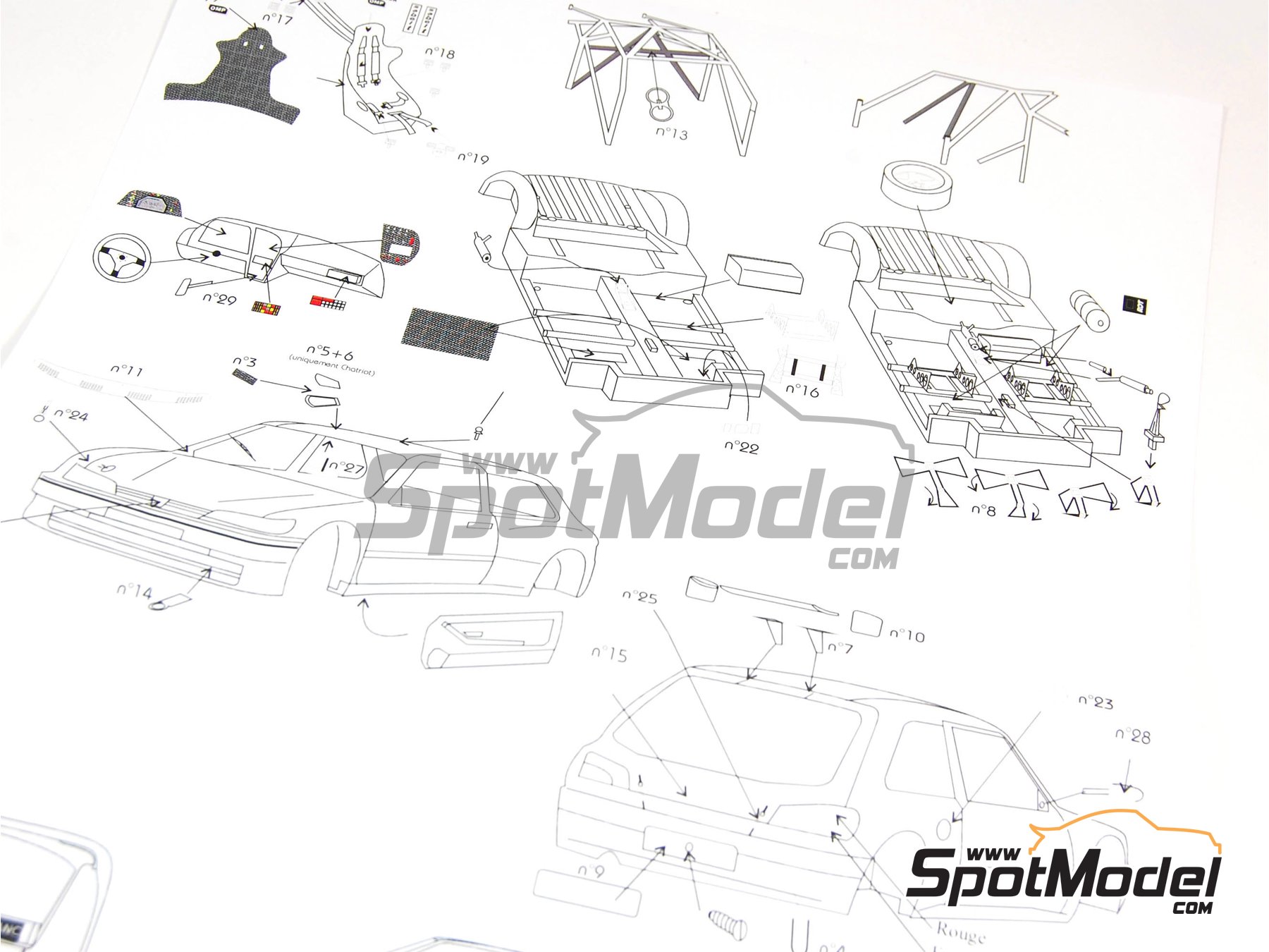 Renaissance Models CTR2401: Car scale model kit 1/24 scale - Peugeot ...