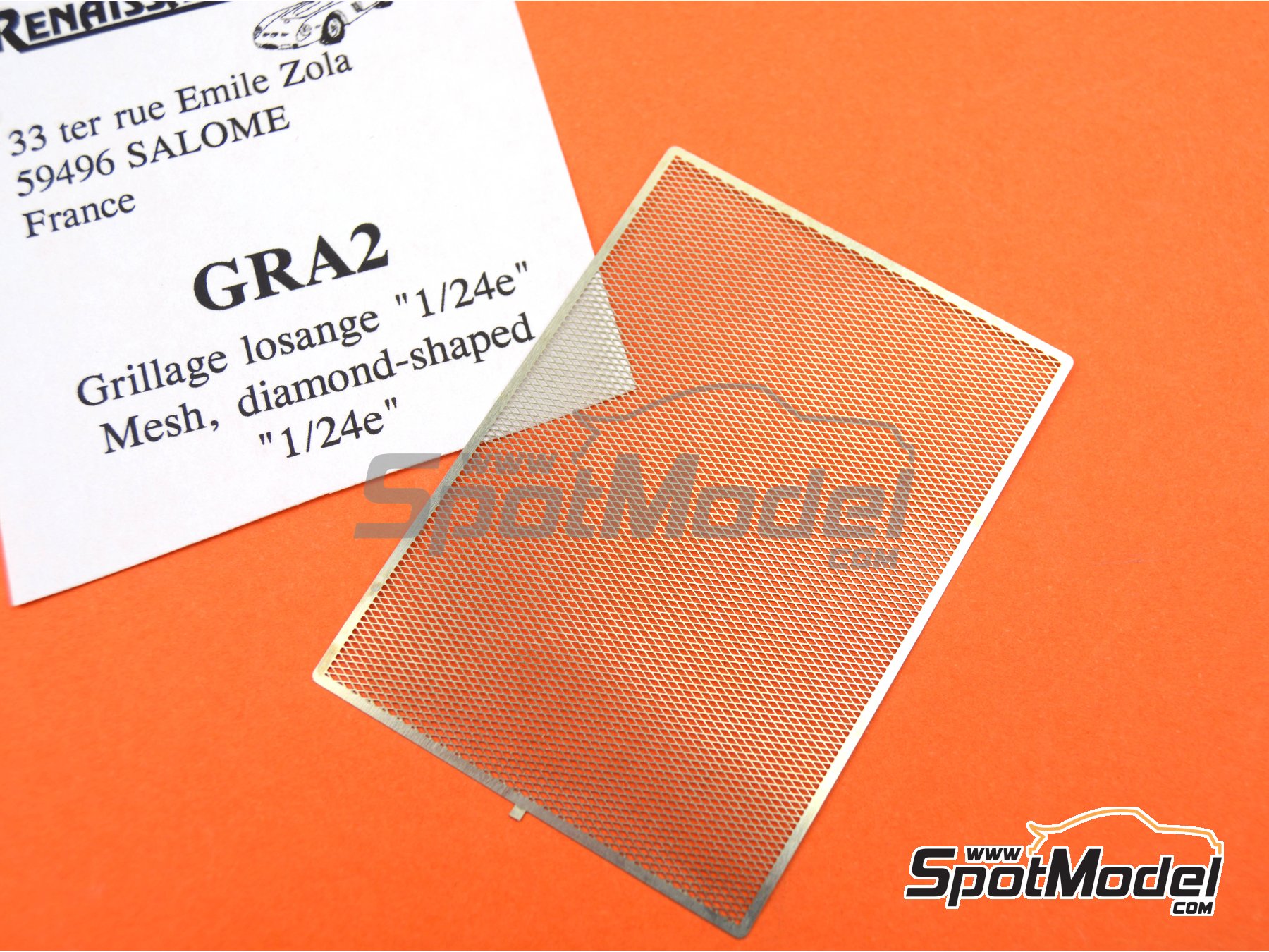 Renaissance Models GRA2: Mesh 1/24 scale - Diamond shaped mesh (ref ...